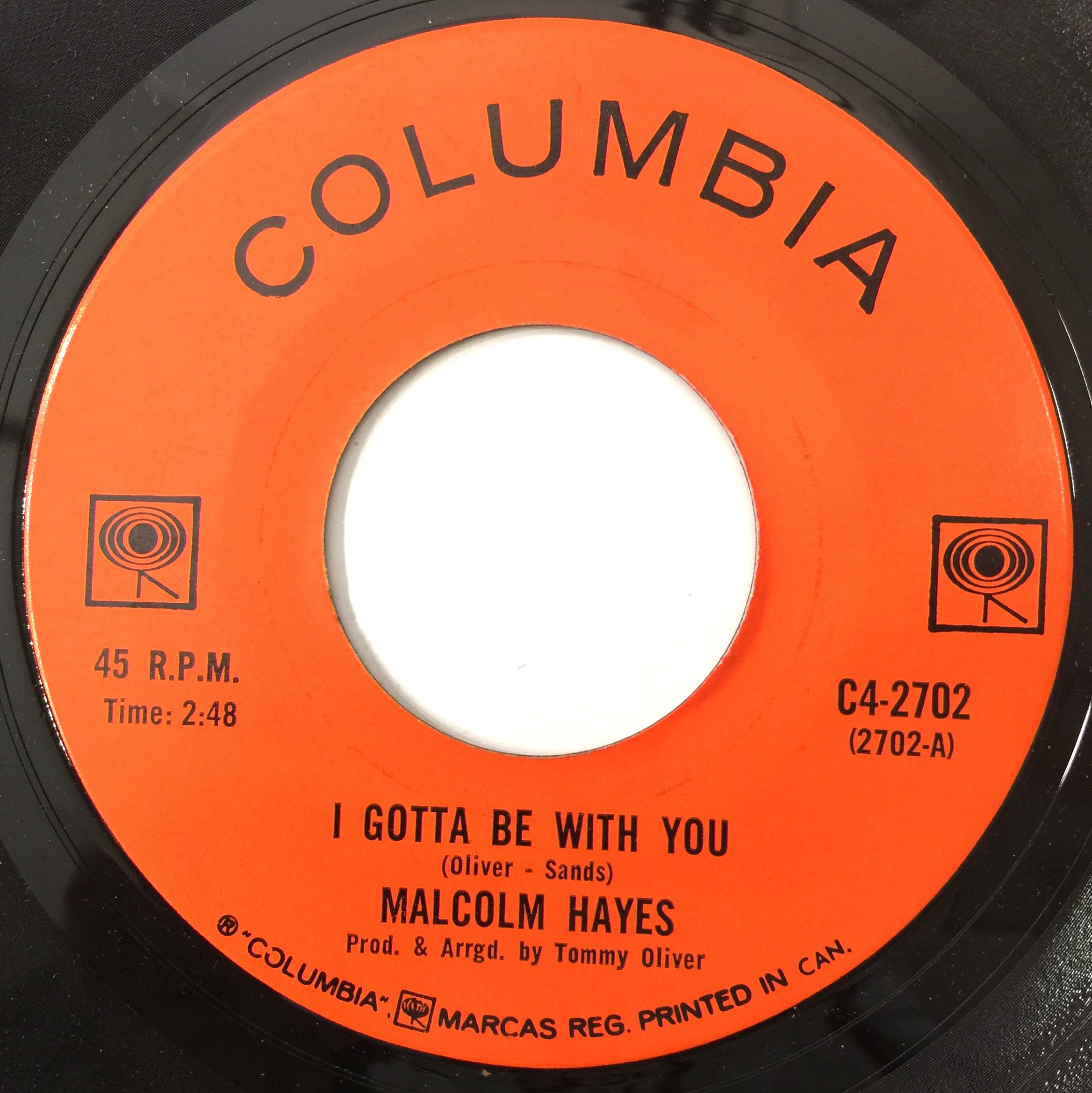 Lot 42 - MALCOLM HAYES - I GOTTA BE WITH YOU/ PUT YOUR
