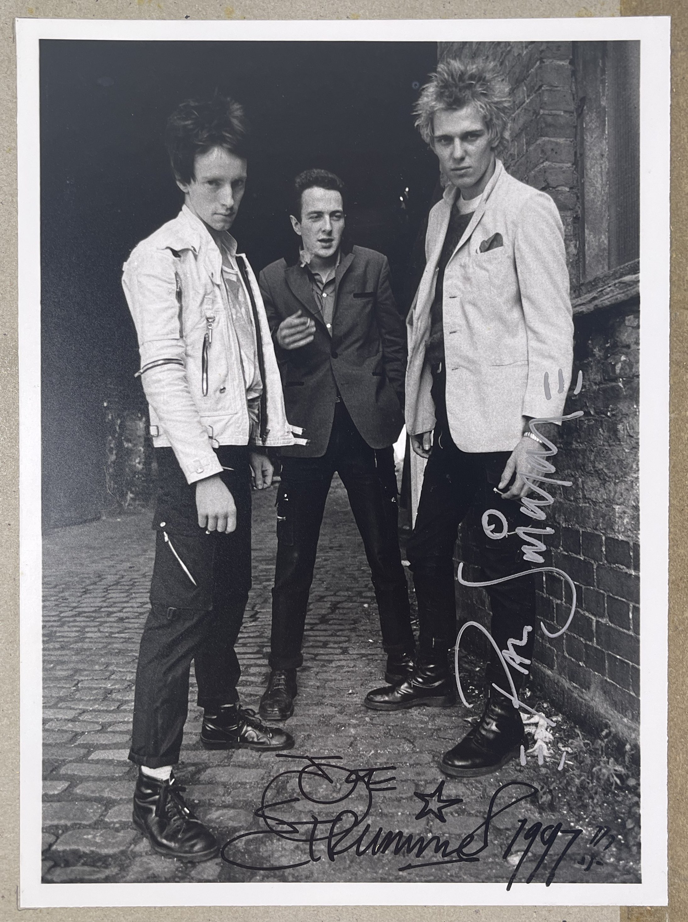 Lot 45 - THE CLASH - PAUL SIMONON AND JOE STRUMMER