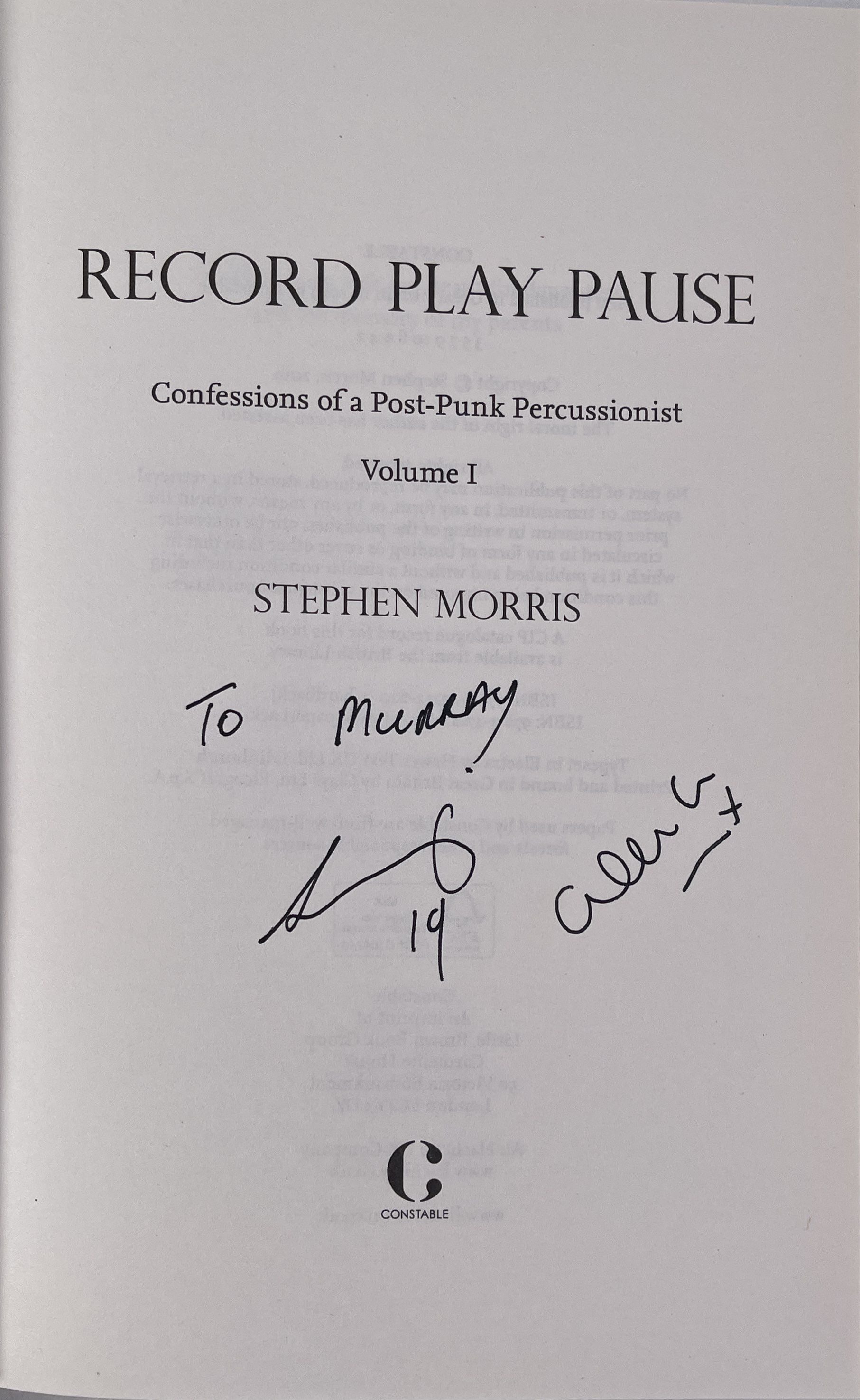 Lot 402 - NEW ORDER - SIGNED BOOKS AND A TICKET.