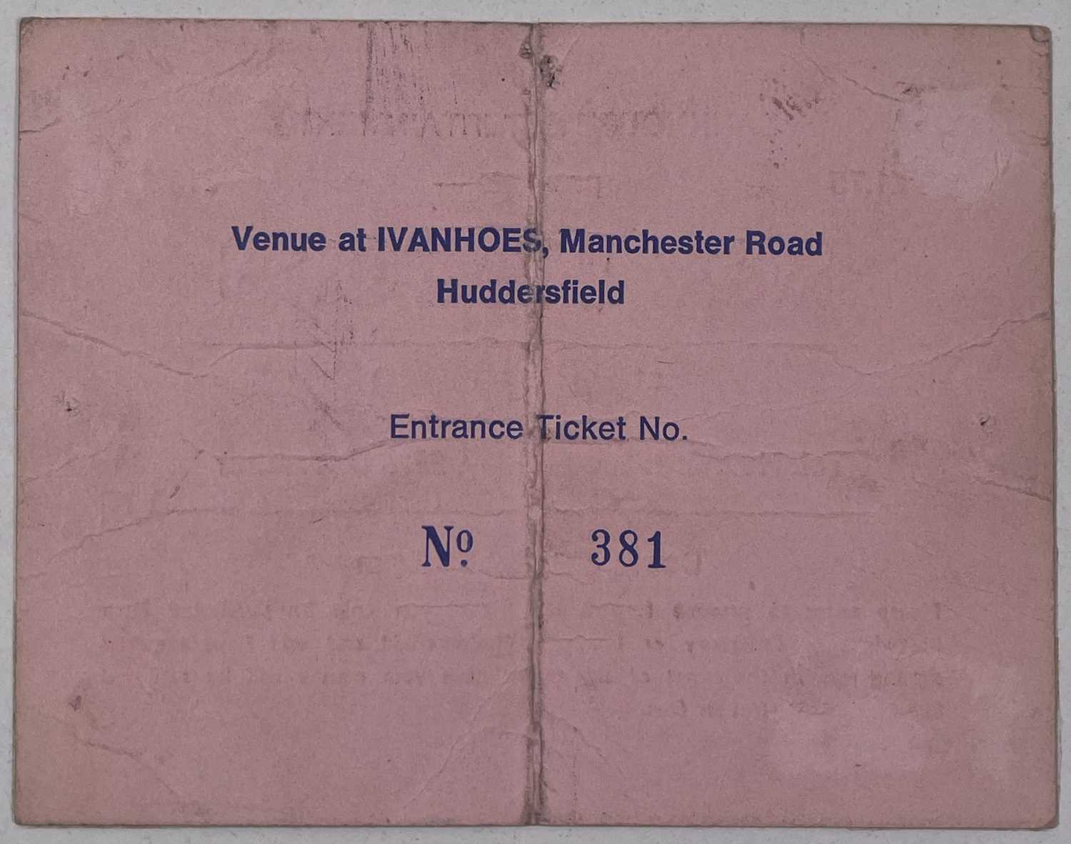 Lot 111 The Sex Pistols Original Huddersfield 1977