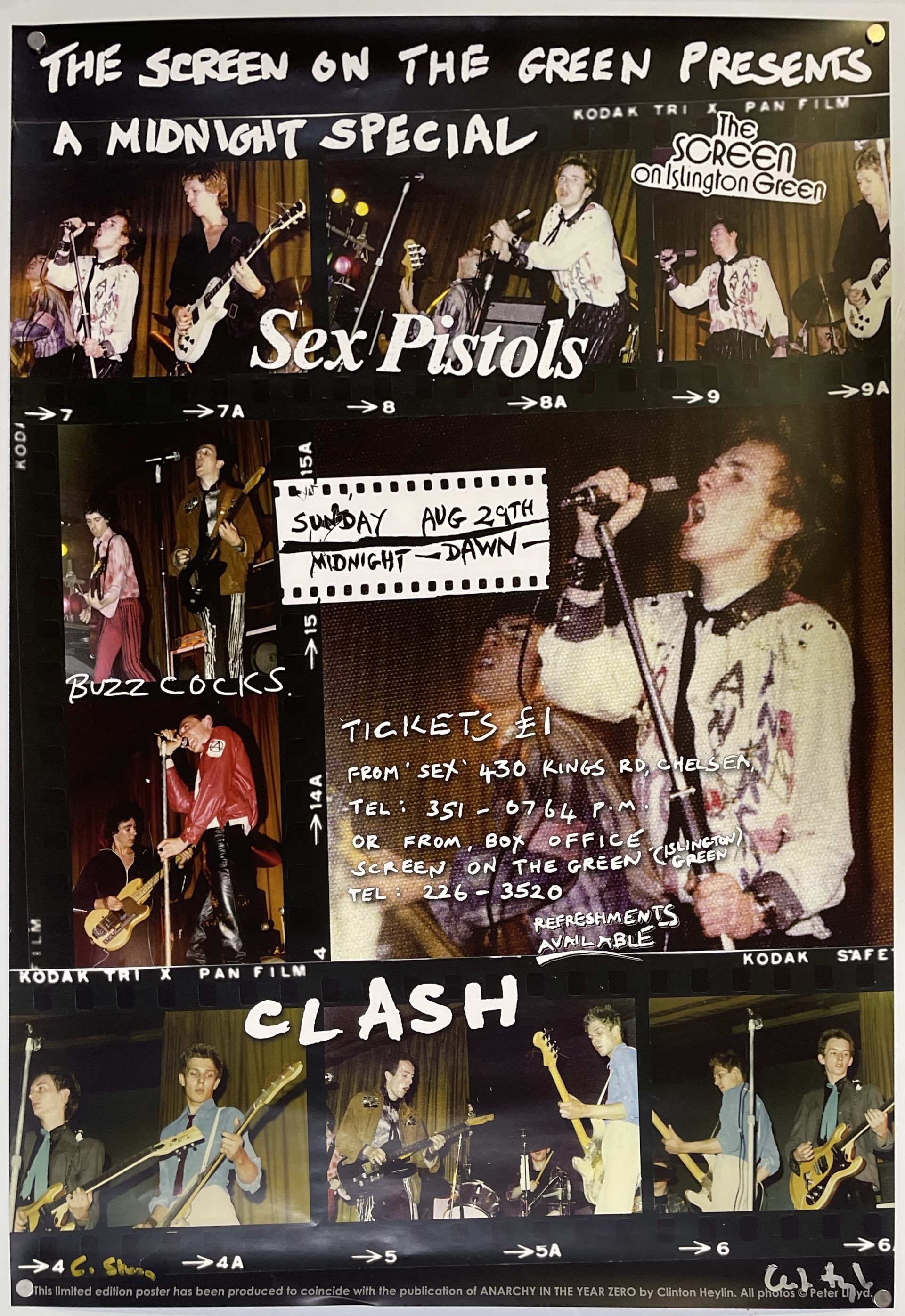 Lot 125 Sex Pistols Poster Collection Inc Filth 5761