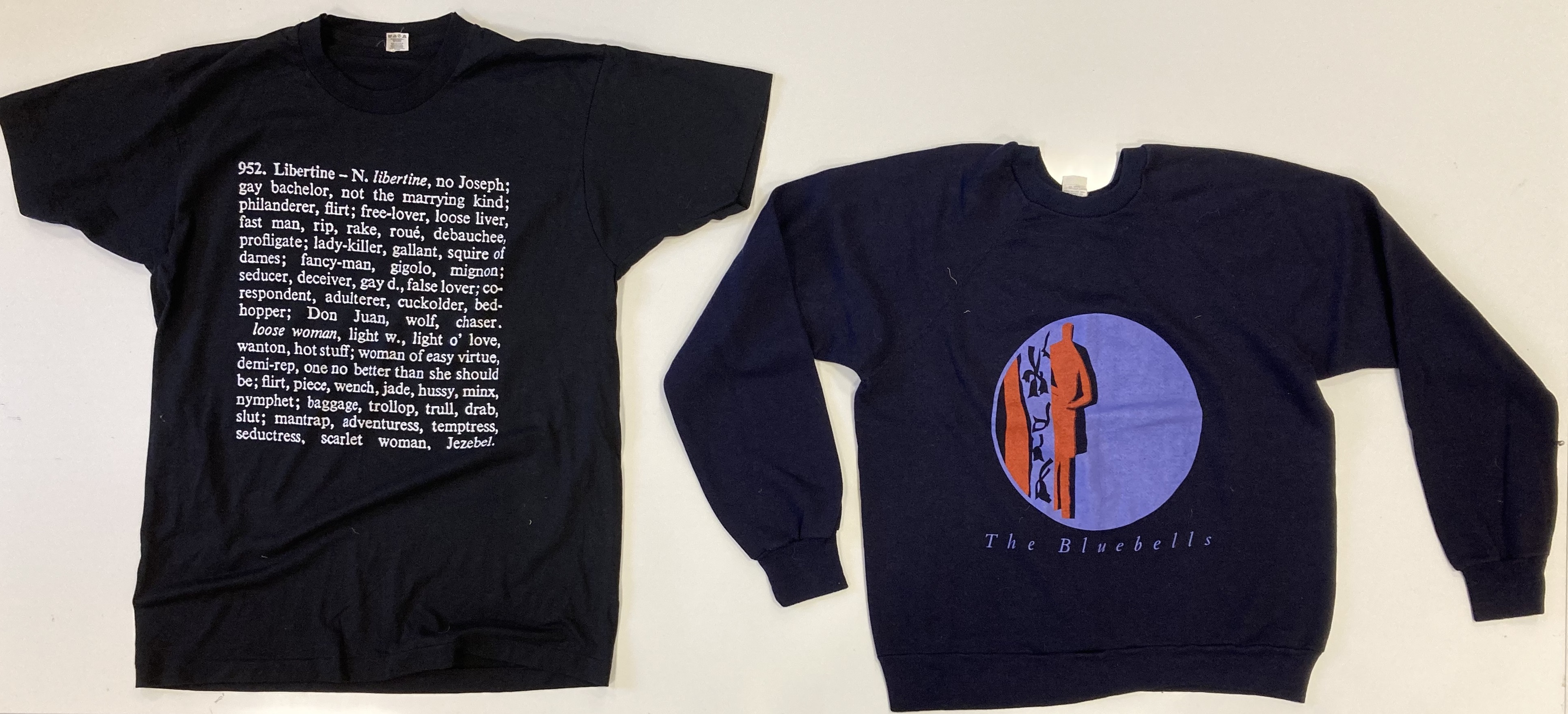 Lot 213 1980S SCOTTISH BANDS TOUR PROMO CLOTHING lot-213-1980s-scottish-bands-tour-promo-clothing