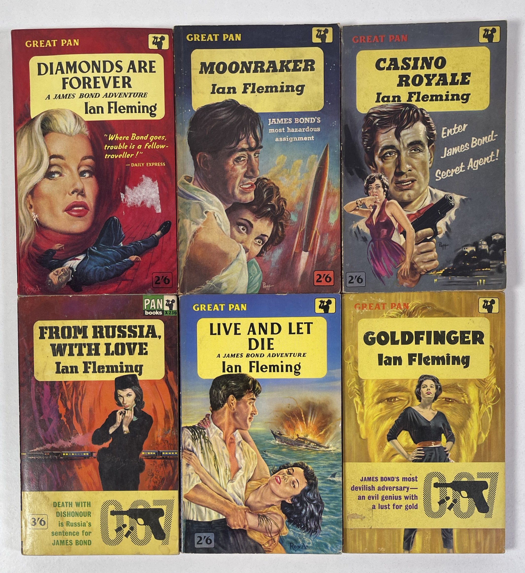 Lot 46 - IAN FLEMING - JAMES BOND - EARLY PAN EDITIONS.