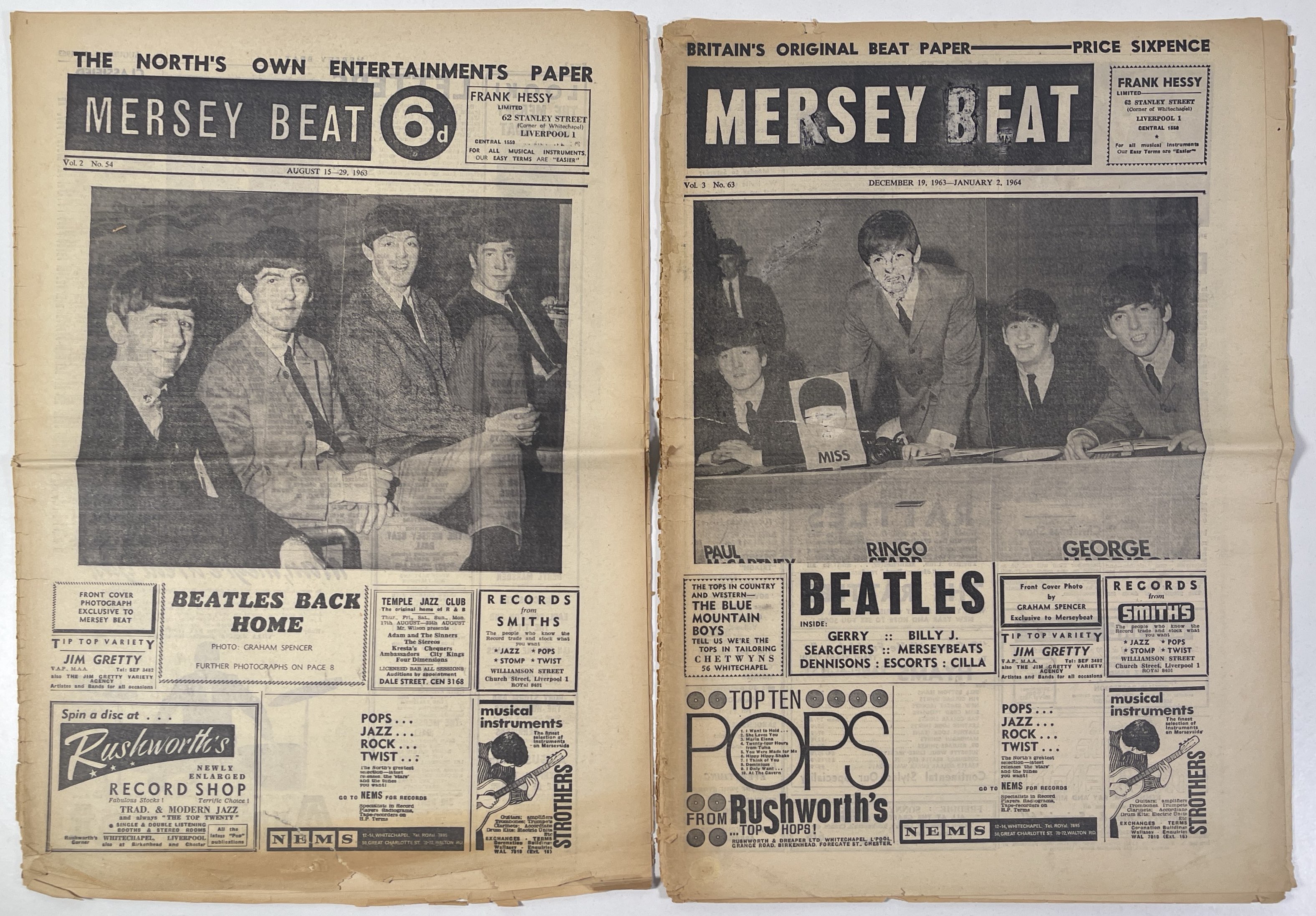 Lot 136 - BEATLES INTEREST - MERSEY BEAT MAGAZINES