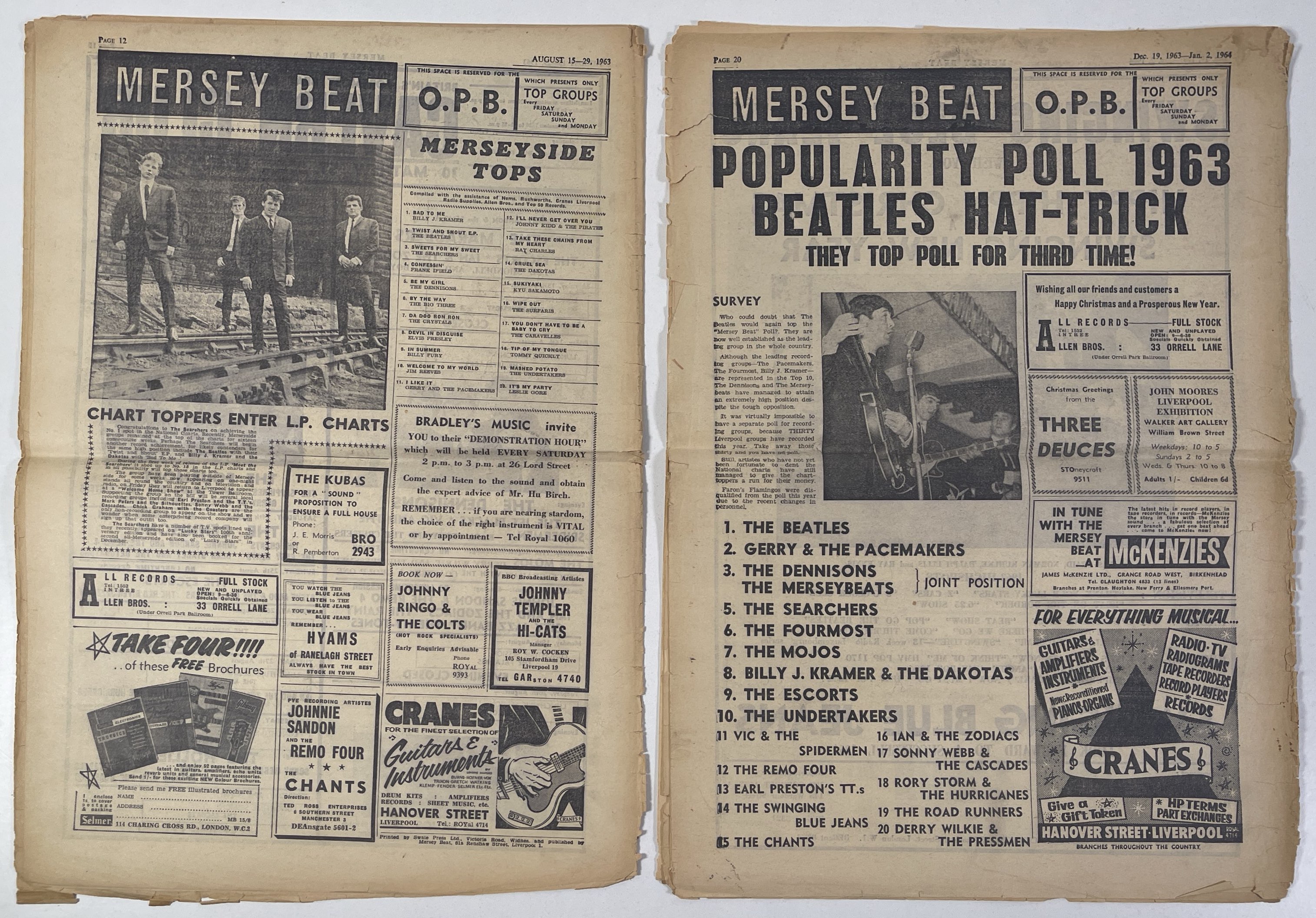 Lot 136 - BEATLES INTEREST - MERSEY BEAT MAGAZINES