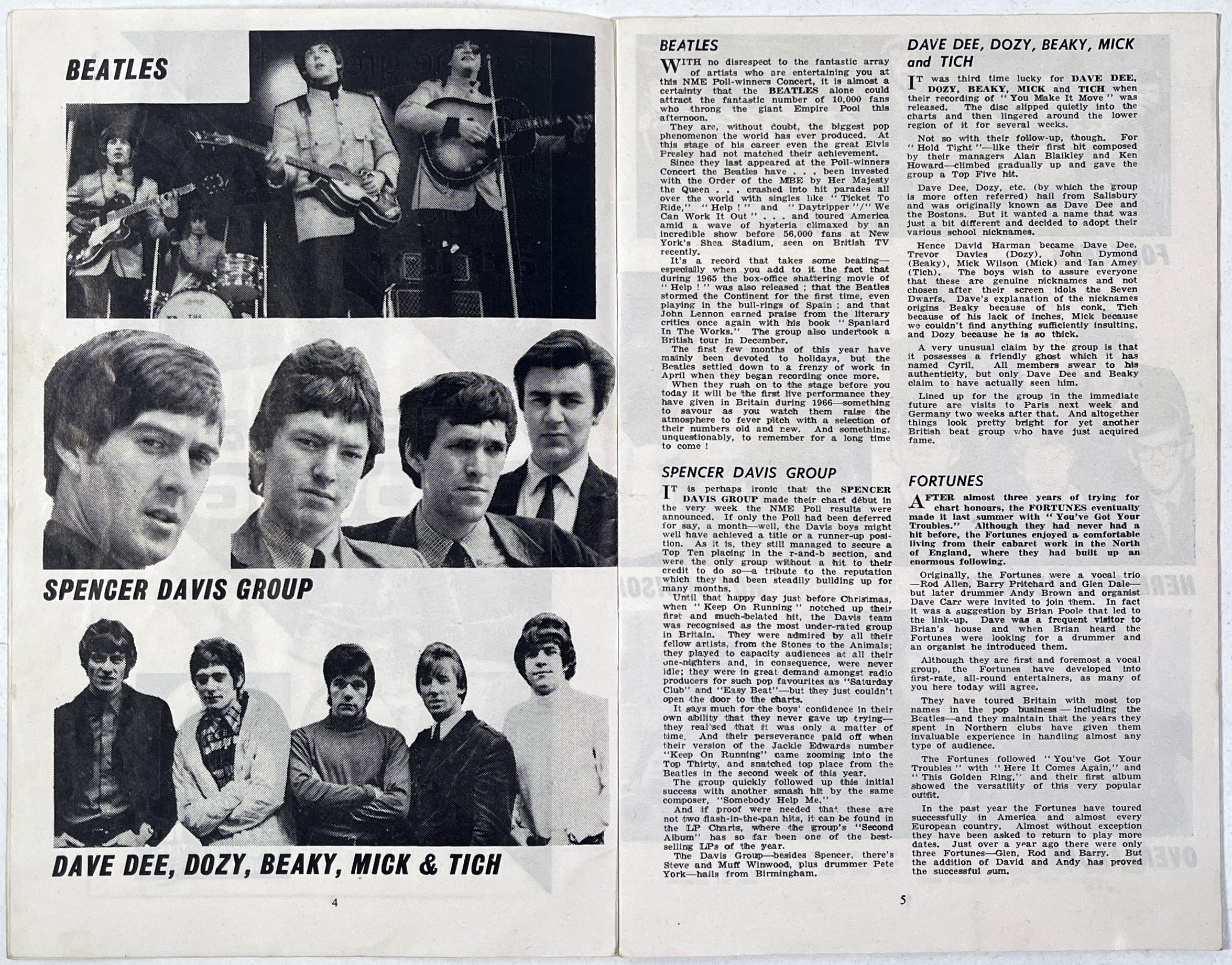 Lot 269 - THE BEATLES - 1966 NME POLL WINNERS CONCERT