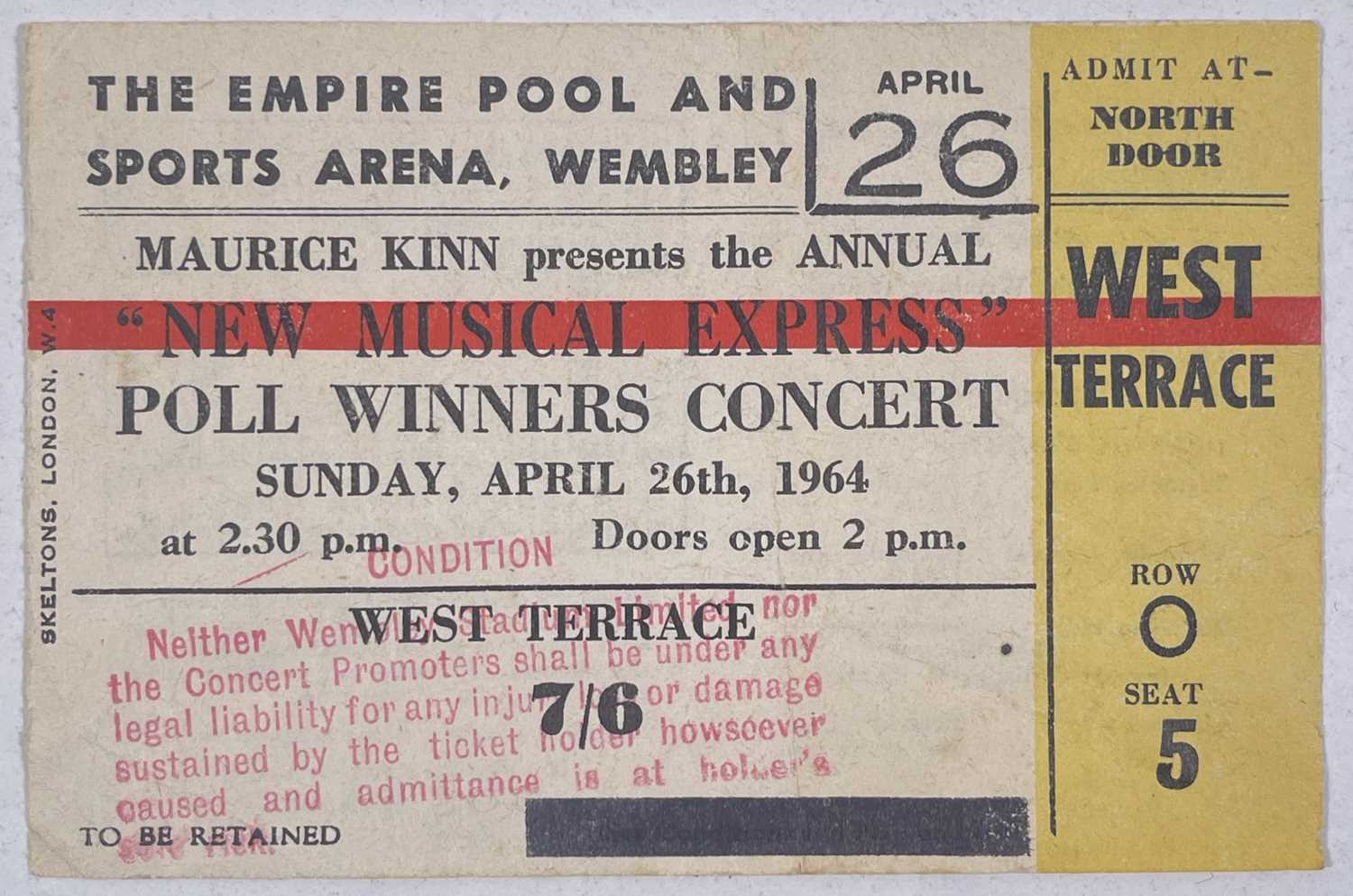 Lot 273 - THE BEATLES - POLL STARS WINNERS CONCERT