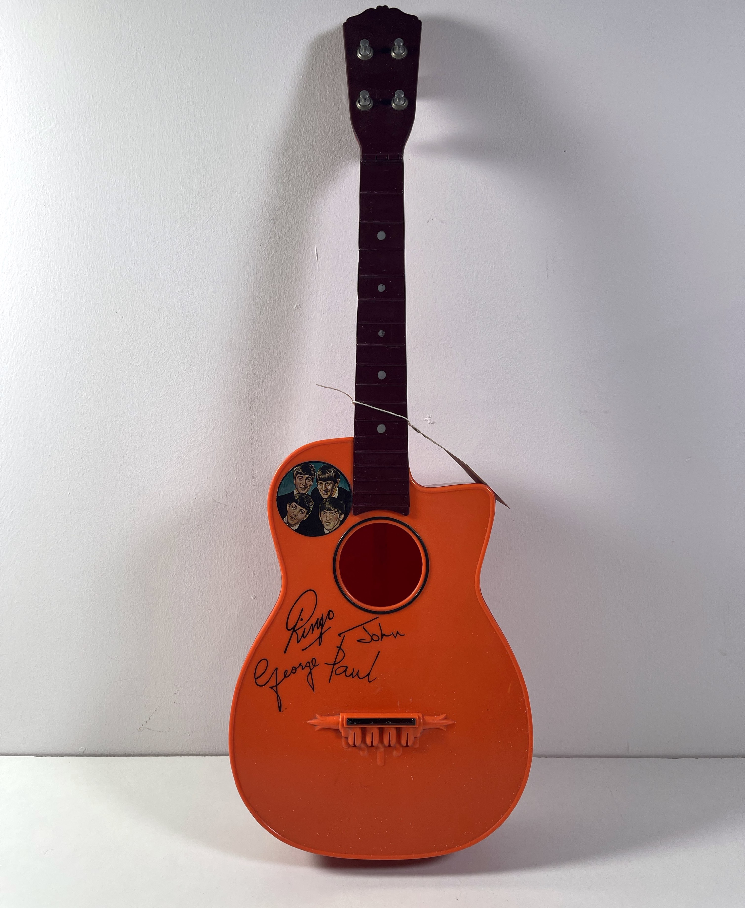 Lot 168 - THE BEATLES - SELCOL CUTAWAY GUITAR - RARE