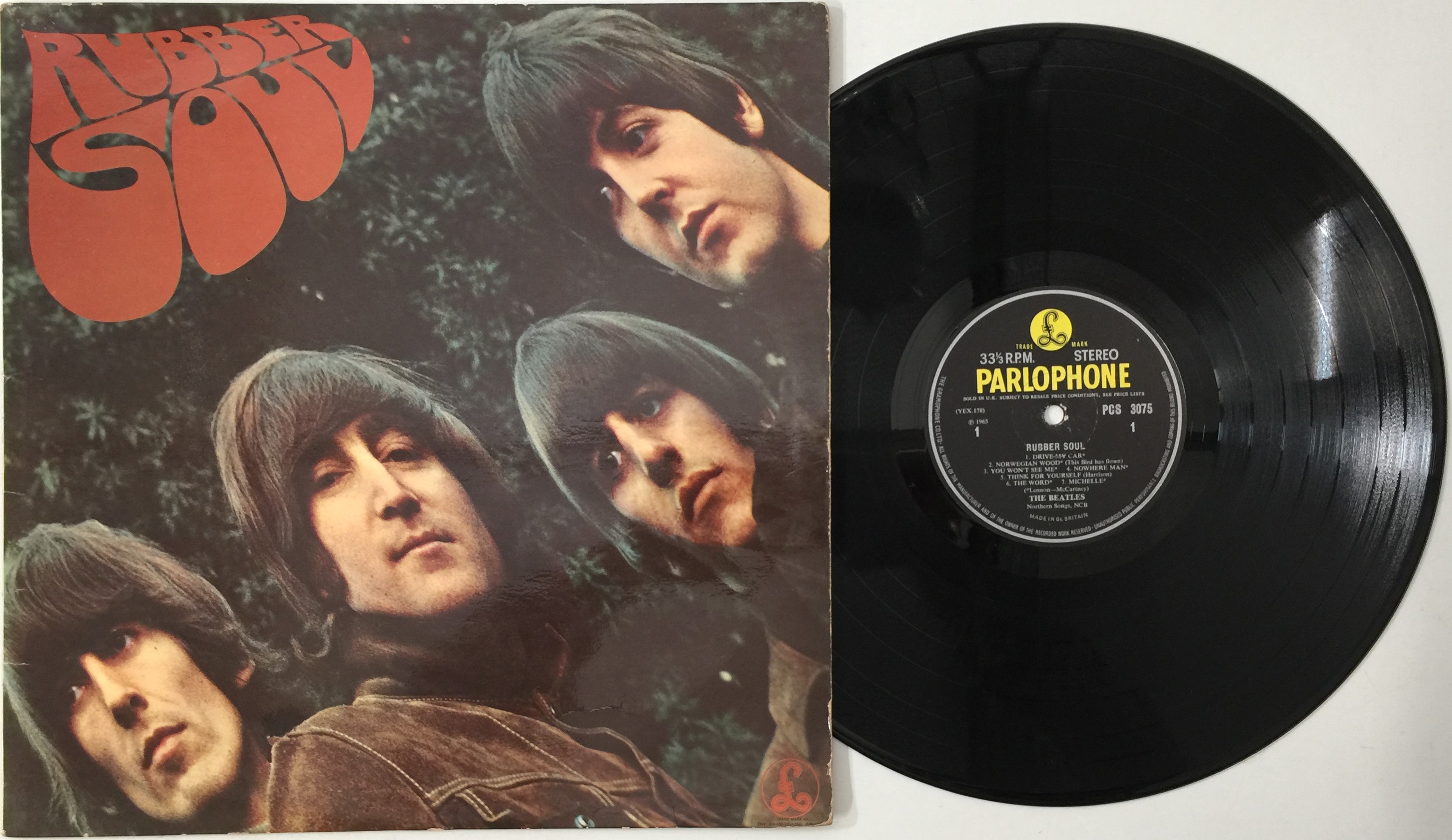Lot 19 - THE BEATLES - RUBBER SOUL LP (UK STEREO - PCS