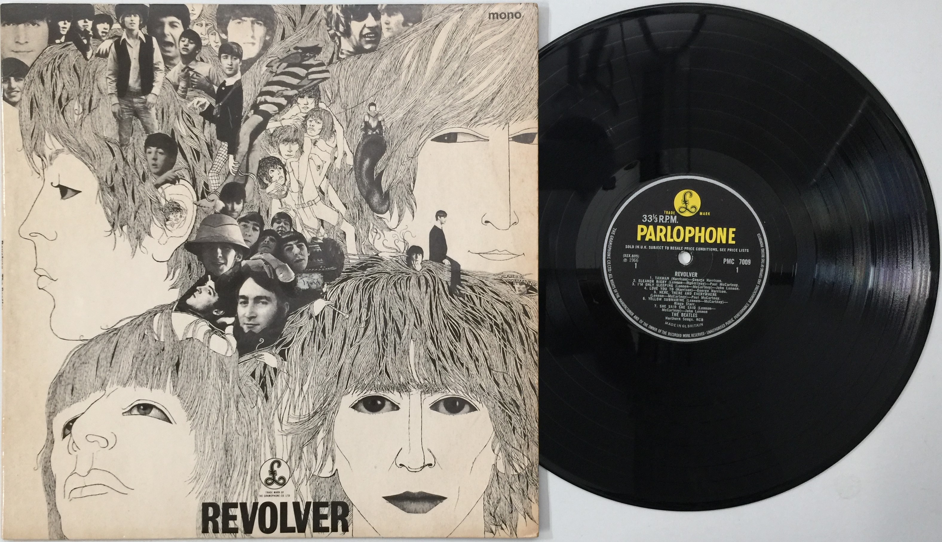 Lot 21 - THE BEATLES - REVOLVER LP (ORIGINAL UK