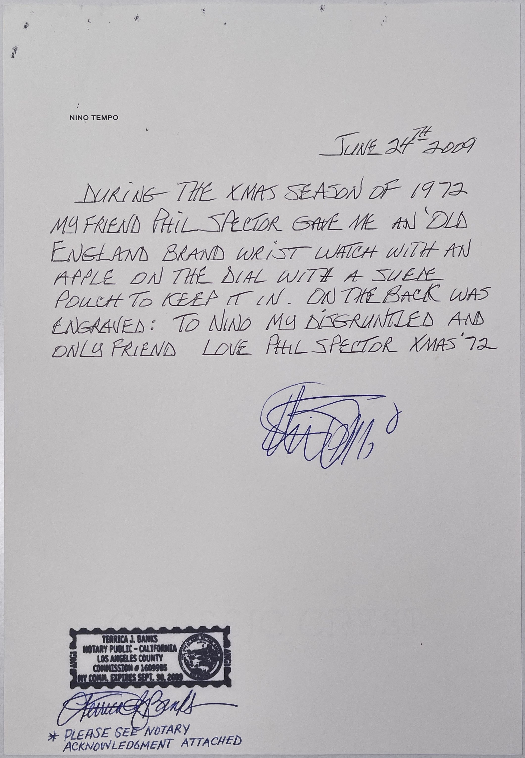 Lot 121 - THE BEATLES - A RARE APPLE WATCH GIFTED BY