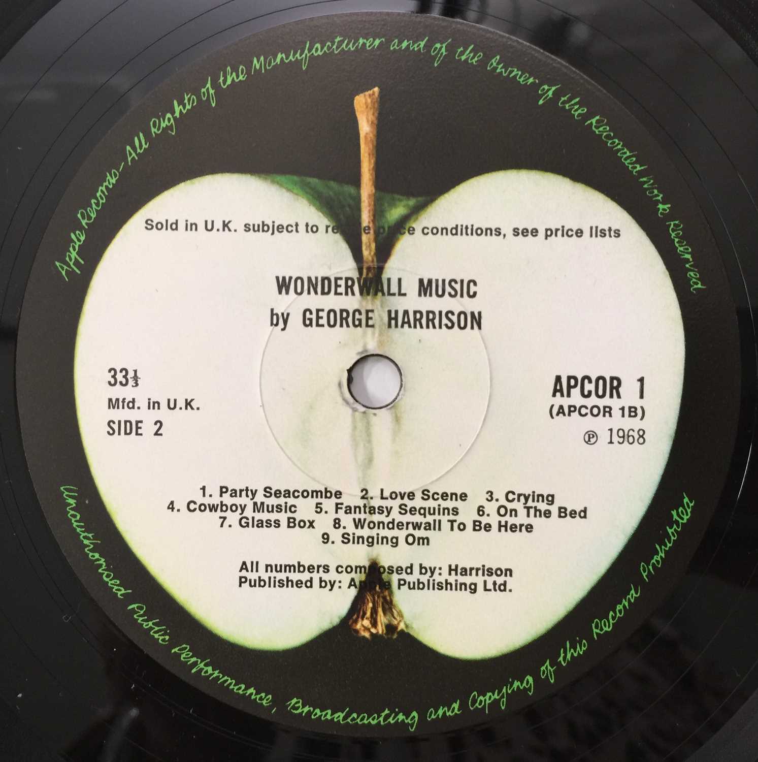 Lot 30 - GEORGE HARRISON - WONDERWALL MUSIC MONO LP