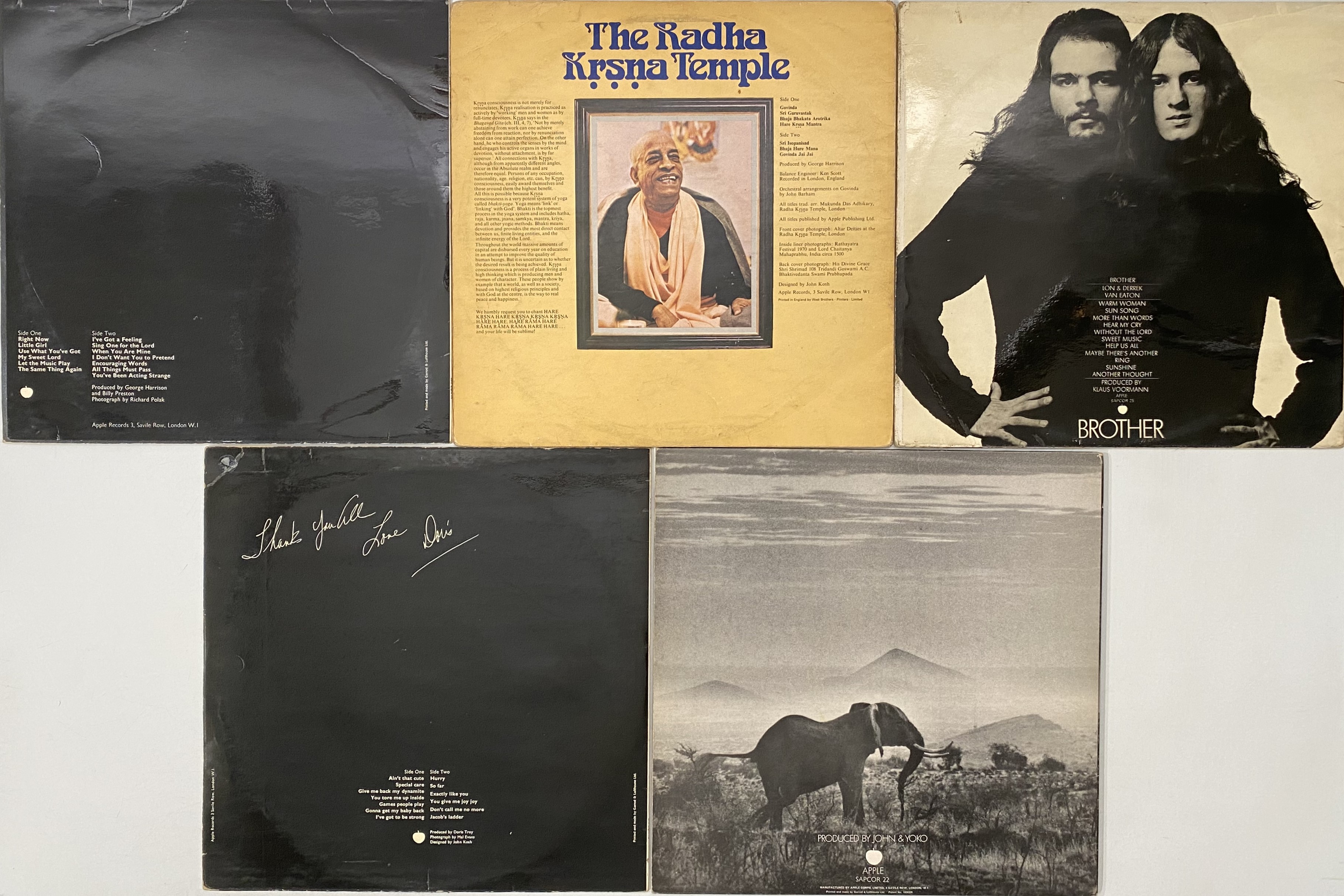 Lot 31 - APPLE RECORDS - ARTISTS LP PACK