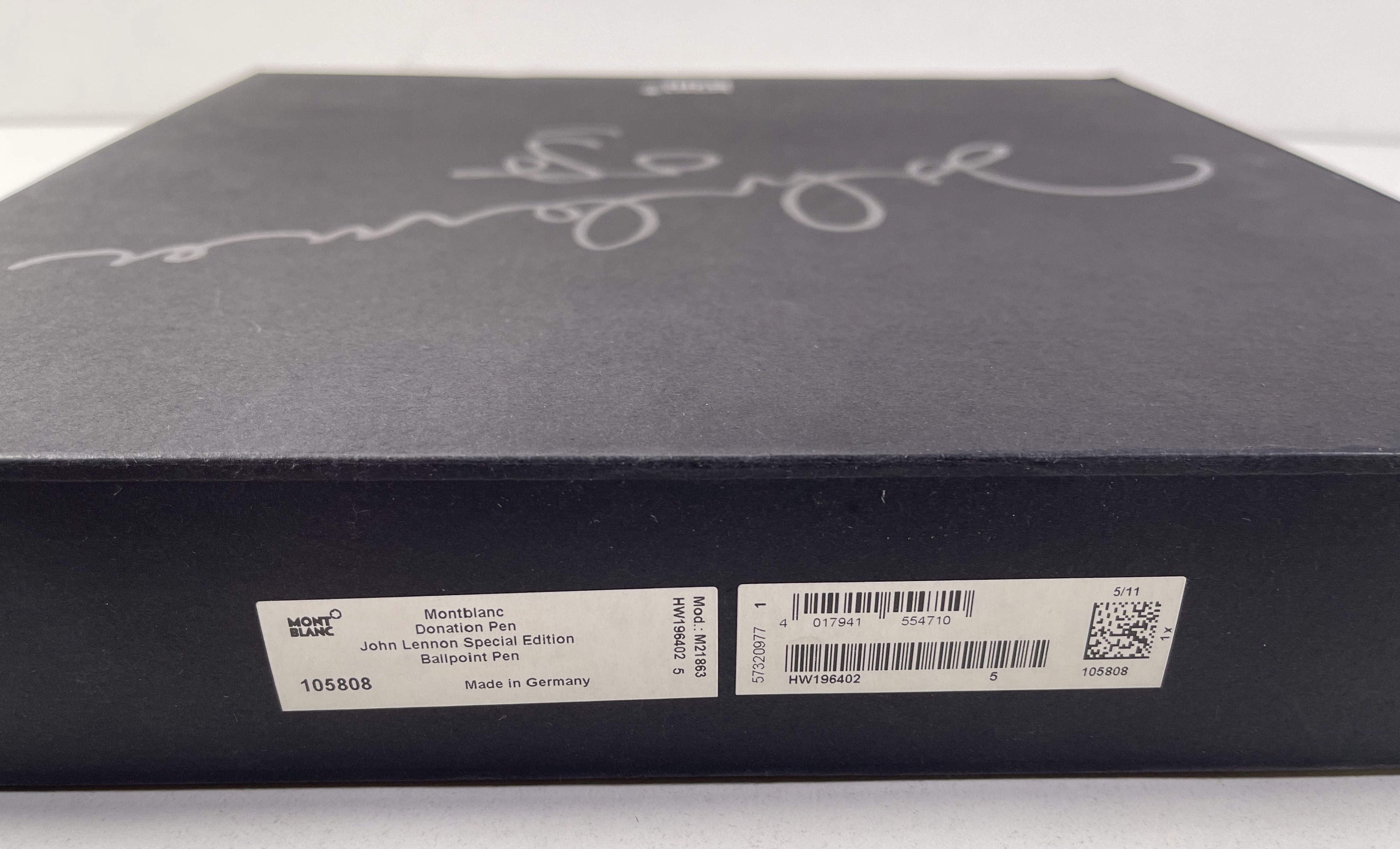 Lot 347 - MONT BLANC - JOHN LENNON IMAGINE PEN AND 7"