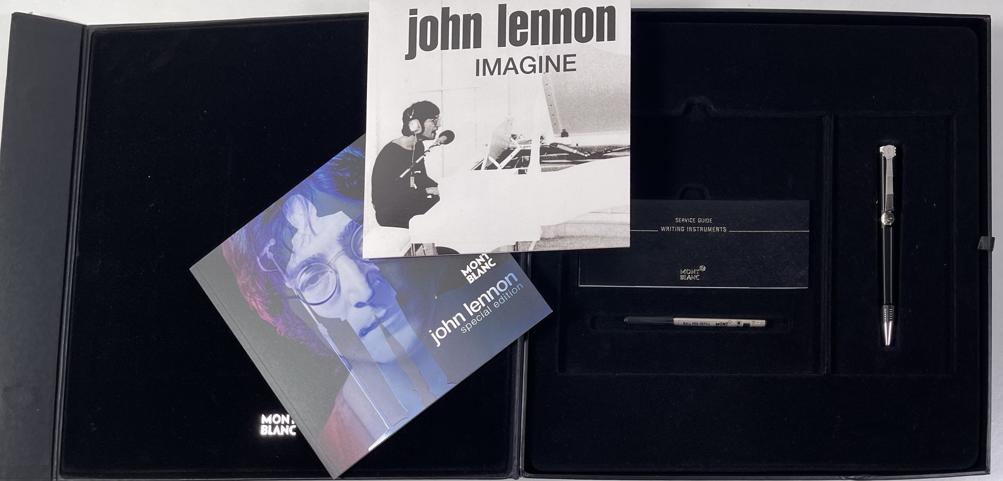 Lot 347 - MONT BLANC - JOHN LENNON IMAGINE PEN AND 7"