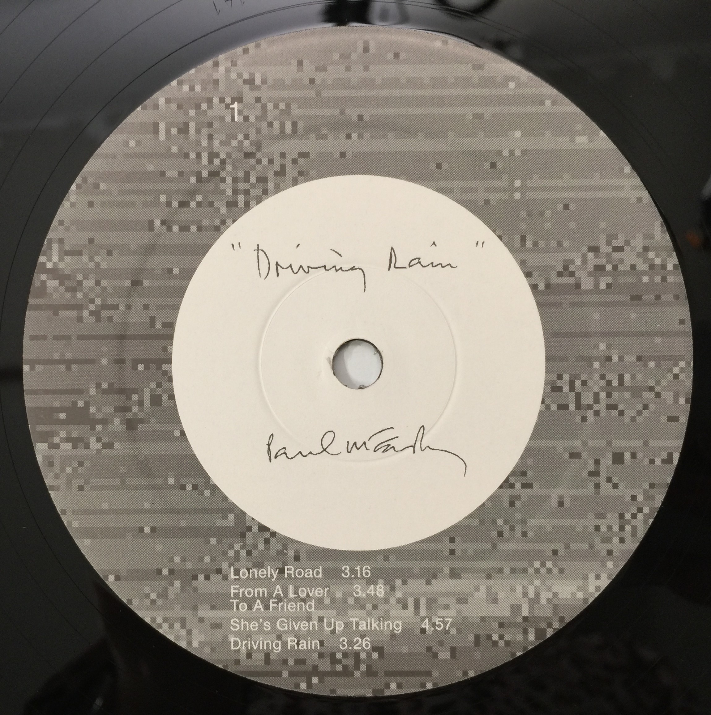 Lot 44 - PAUL MCCARTNEY - DRIVING RAIN LP (ORIGINAL EU