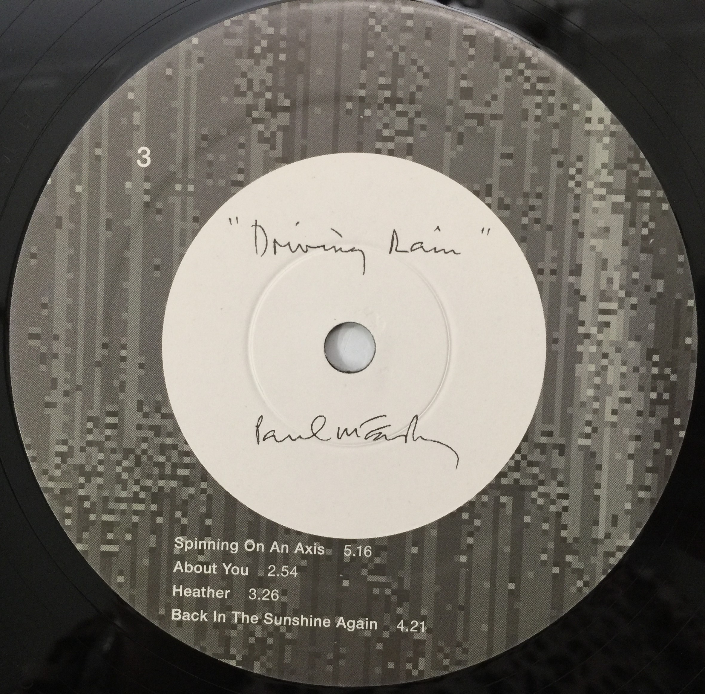 Lot 44 - PAUL MCCARTNEY - DRIVING RAIN LP (ORIGINAL EU