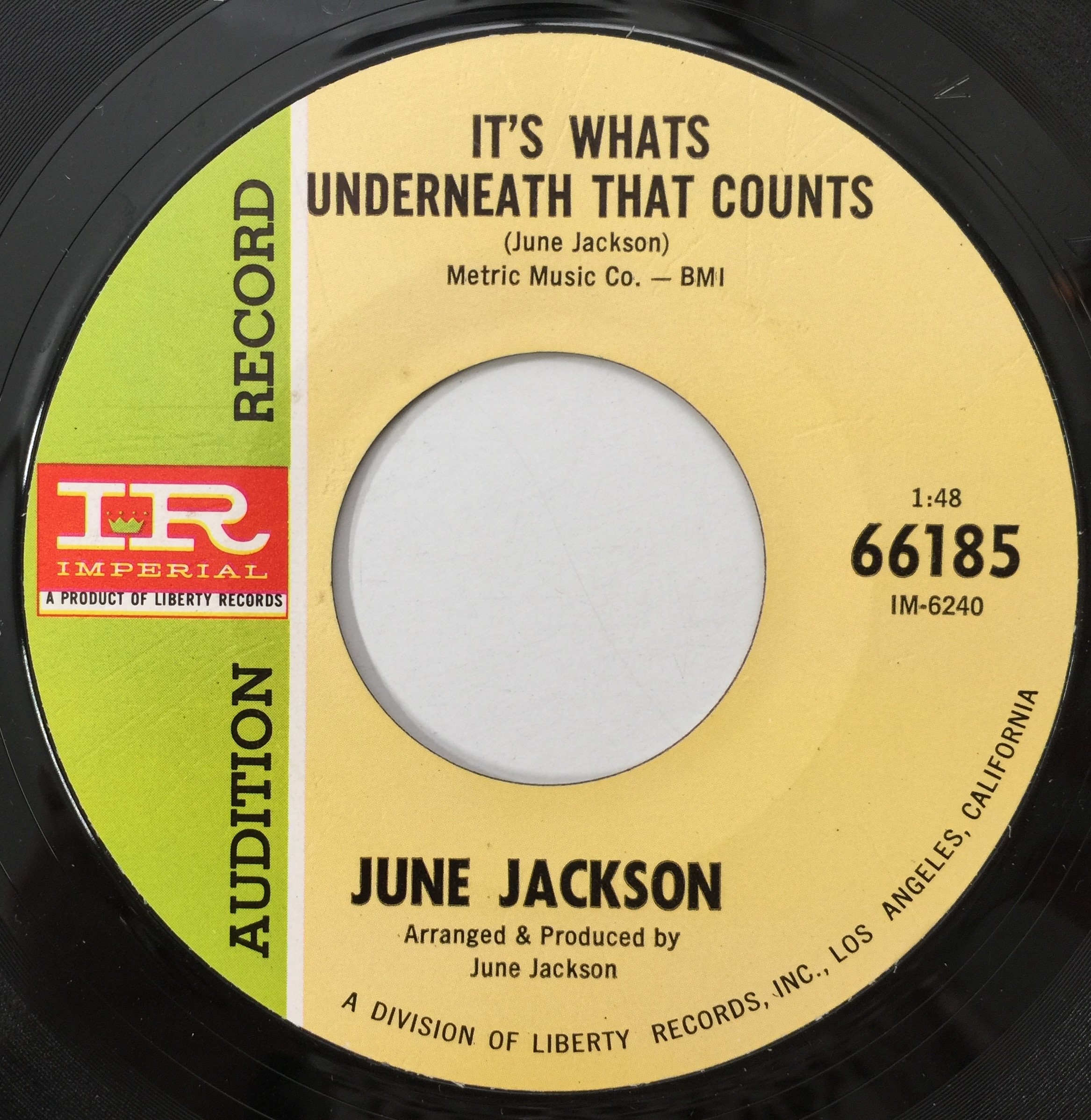Lot 192 - JUNE JACKSON - IT'S WHATS UNDERNEATH THAT