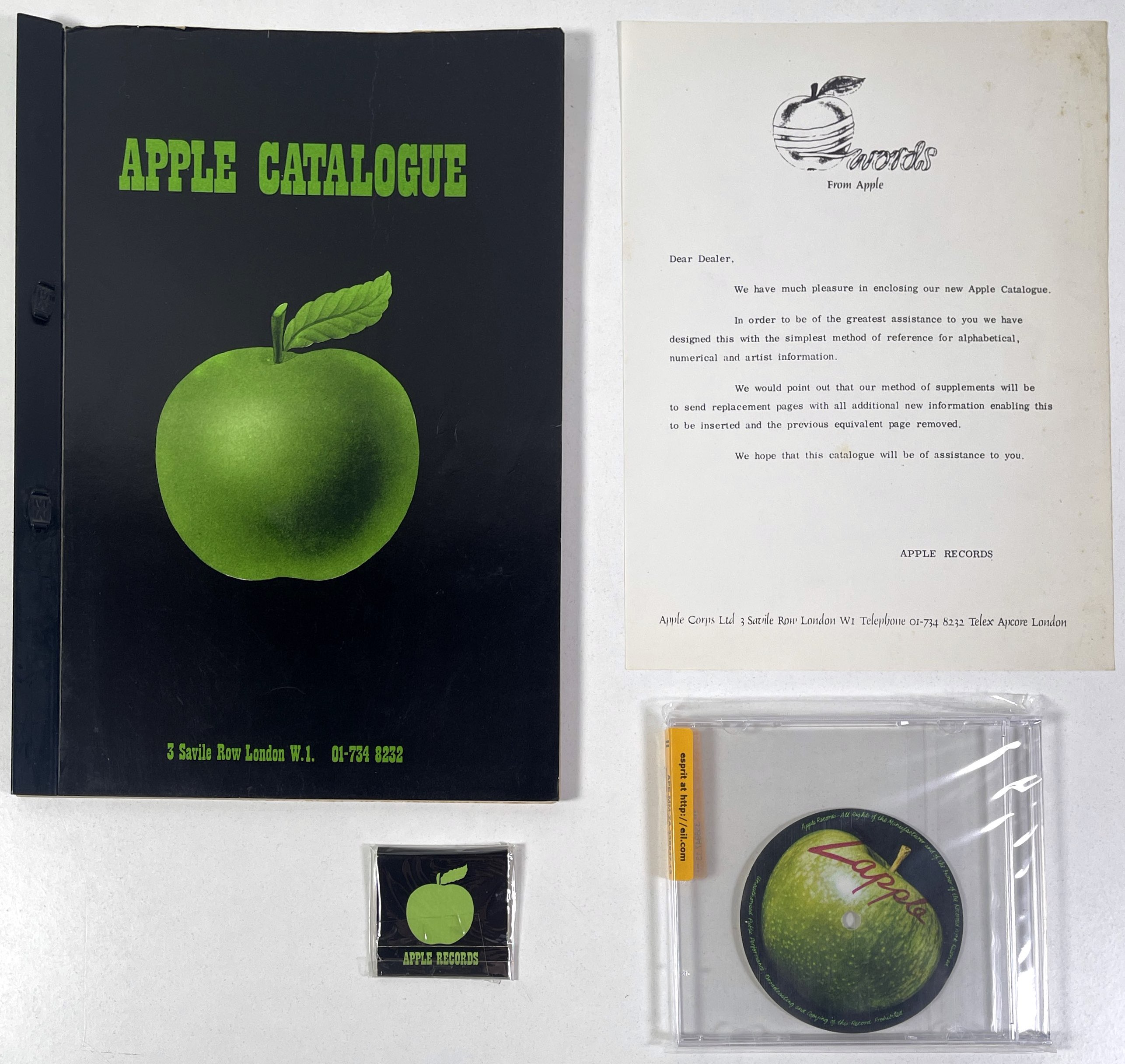 Lot 185 - THE BEATLES - ORIGINAL APPLE EPHEMERA INC