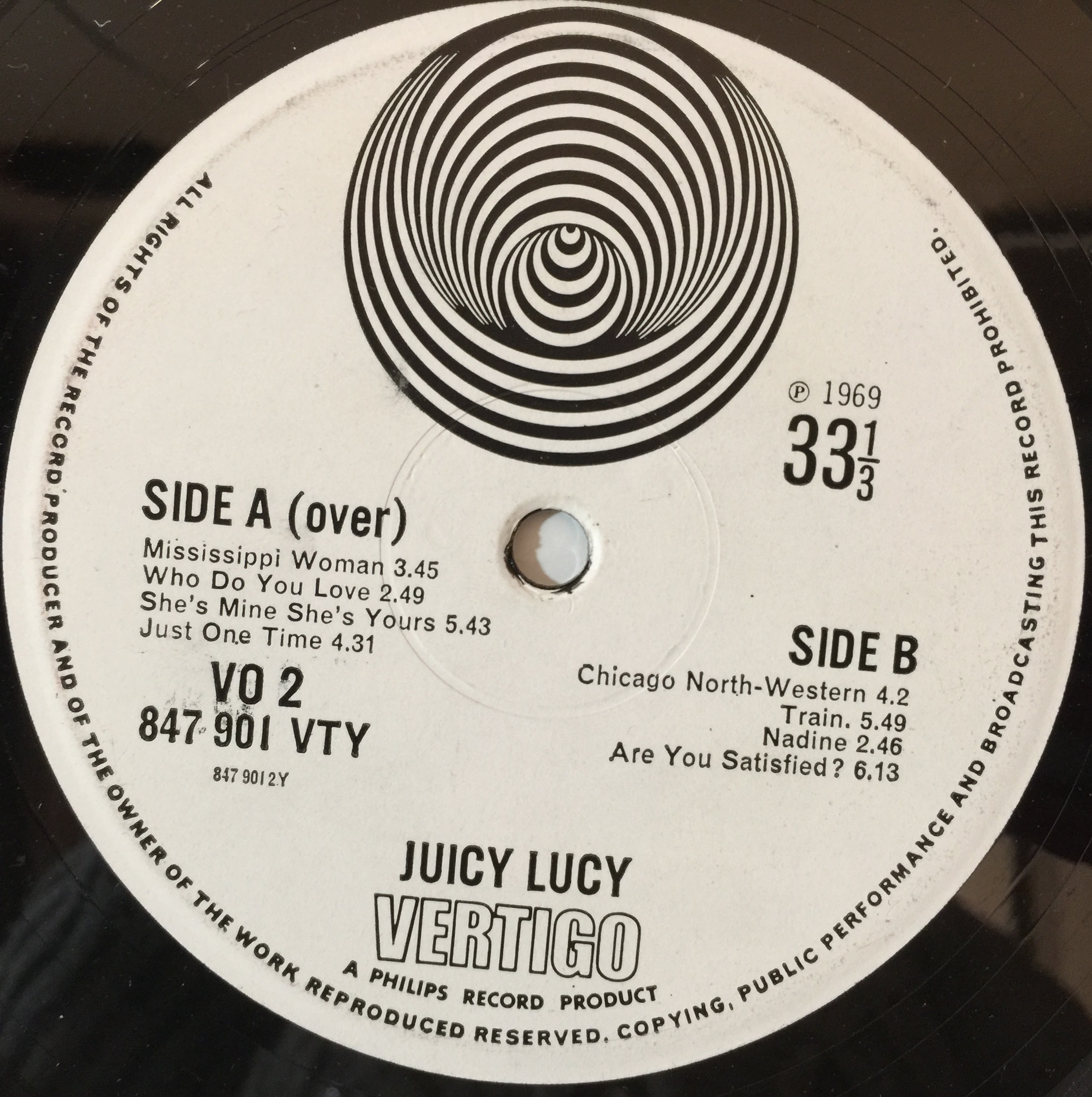 Lot 869 - Juicy Lucy/Ramases - UK Vertigo LPs