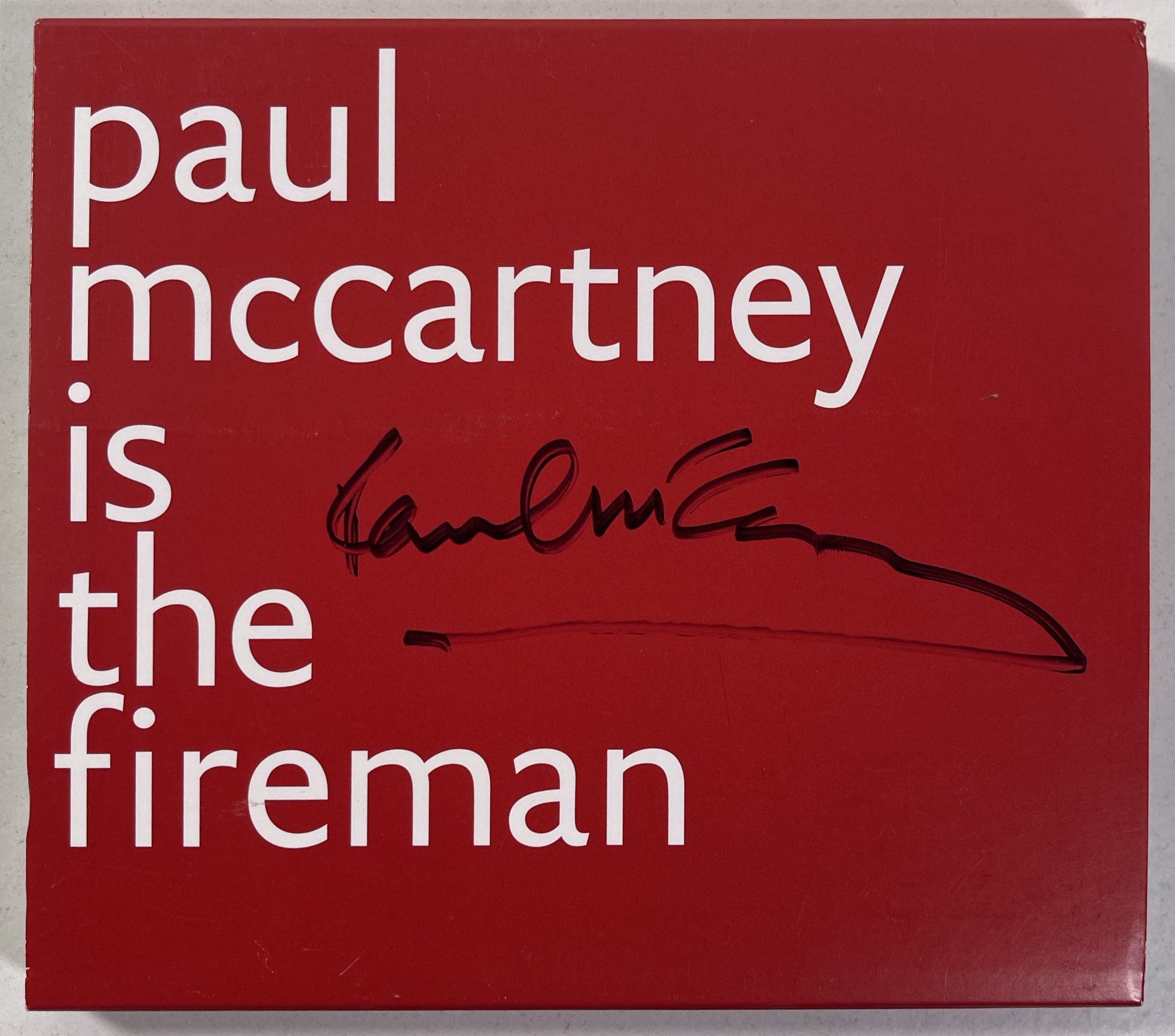 Lot 325 - PAUL MCCARTNEY - SIGNED COPY OF THE FIREMAN