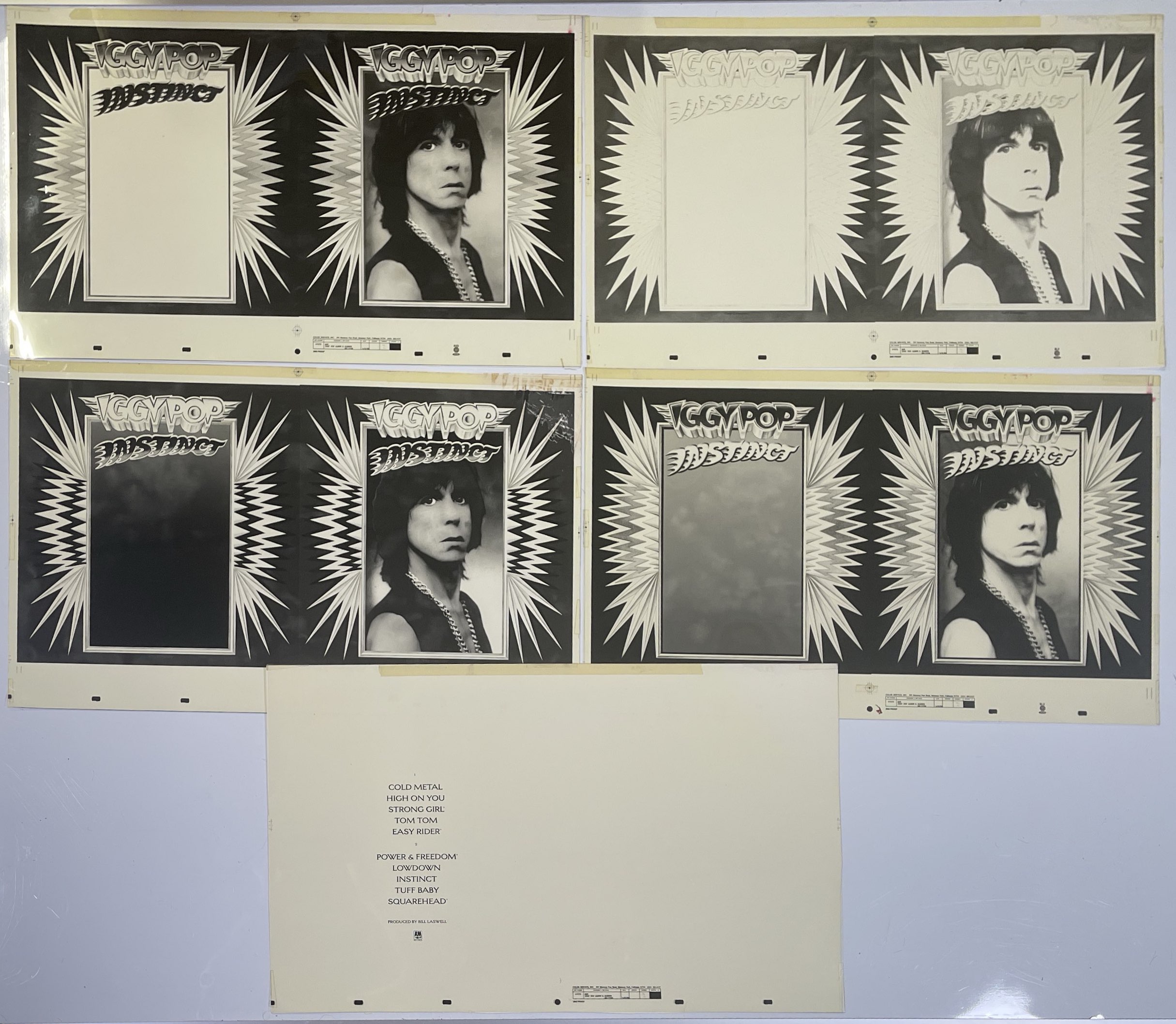Lot 244 - PUNK MEMORABILIA -IGGY POP PROOF SLEEVES.
