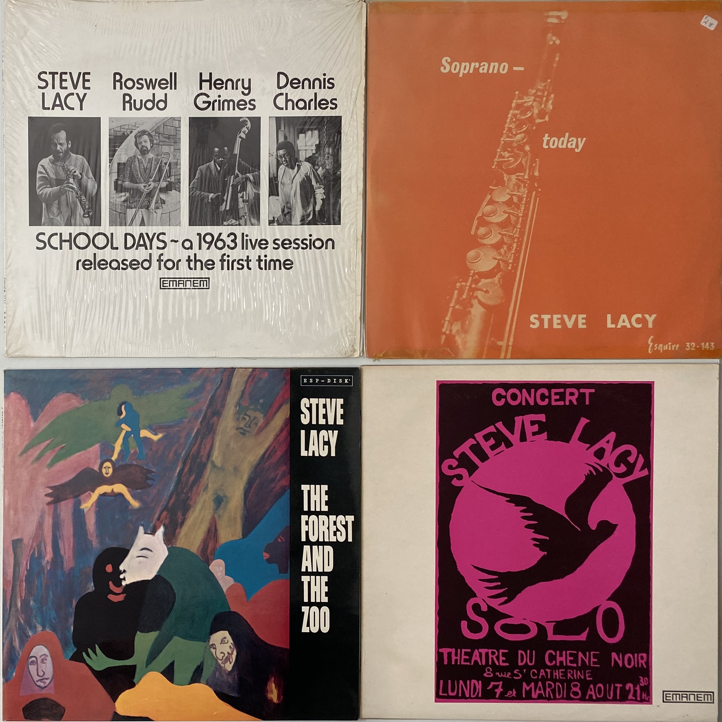 Lot 8 - STEVE LACY - LP PACK
