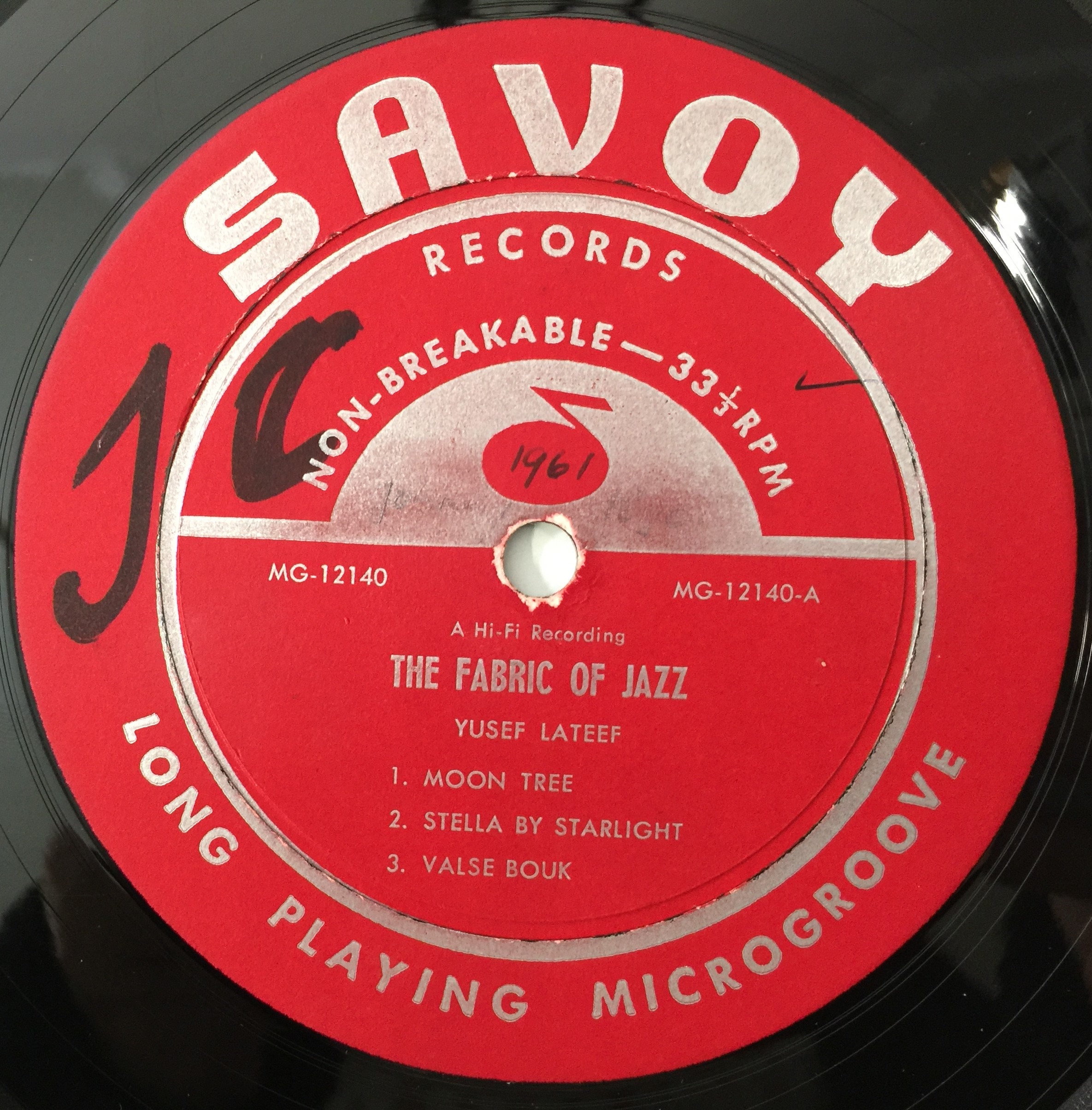Lot 9 - YUSEF LATEEF - THE FABRIC OF JAZZ LP (SAVOY
