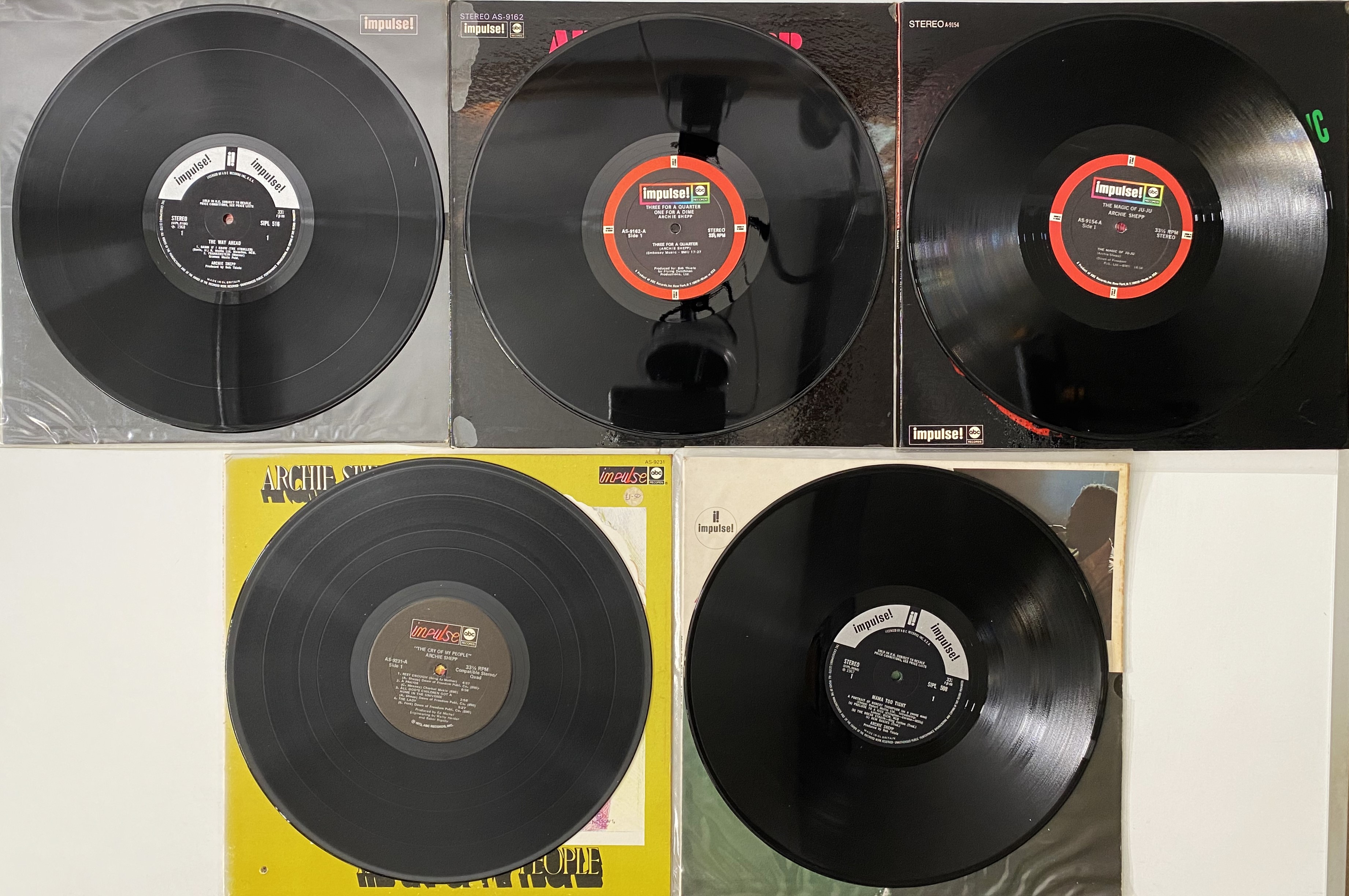 Lot 11 - ARCHIE SHEPP - IMPULSE RECORDS - LP PACK