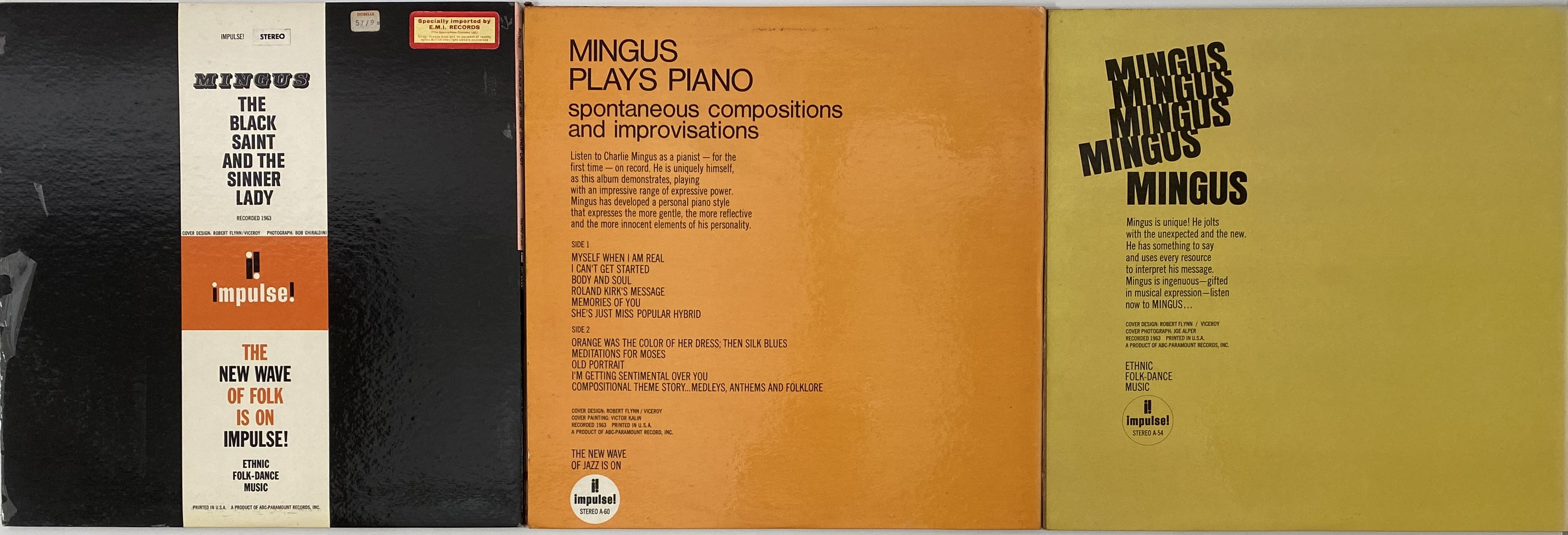 Lot 20 - CHARLES MINGUS - US IMPULSE - LP PACK