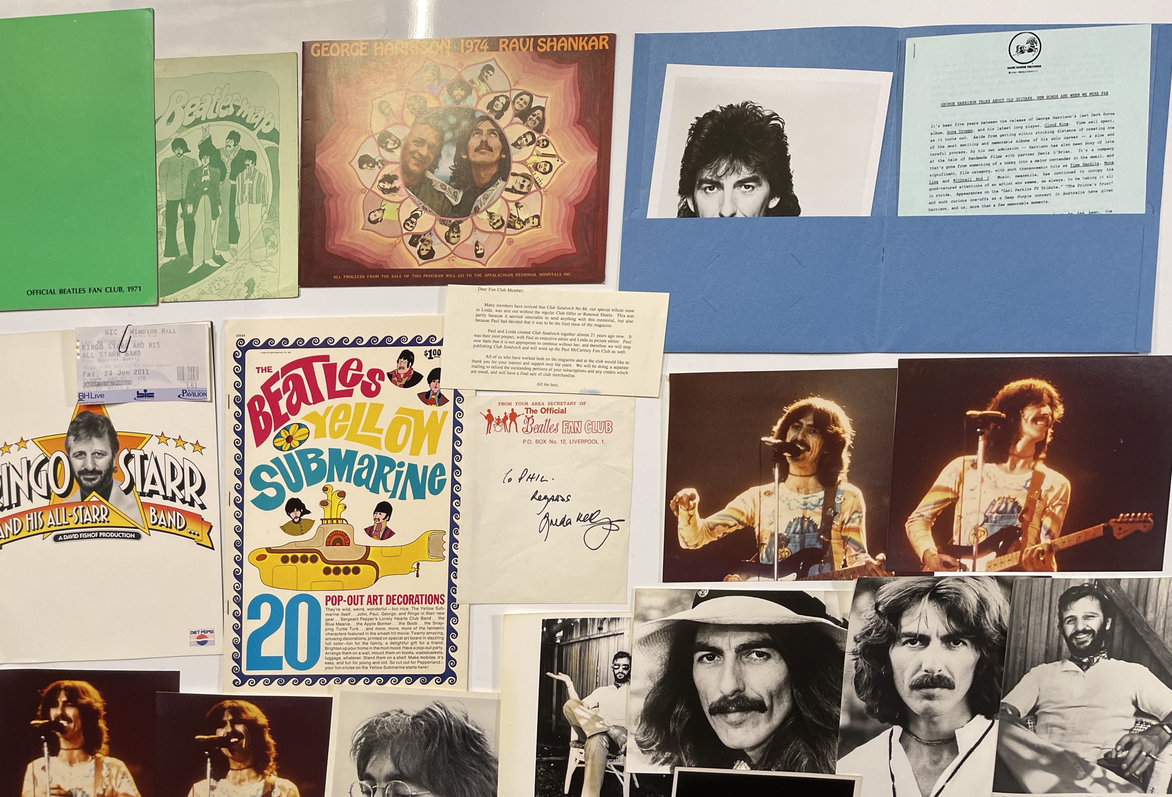 Lot 228 - THE BEATLES AND SOLO MEMBERS - PRESS KITS