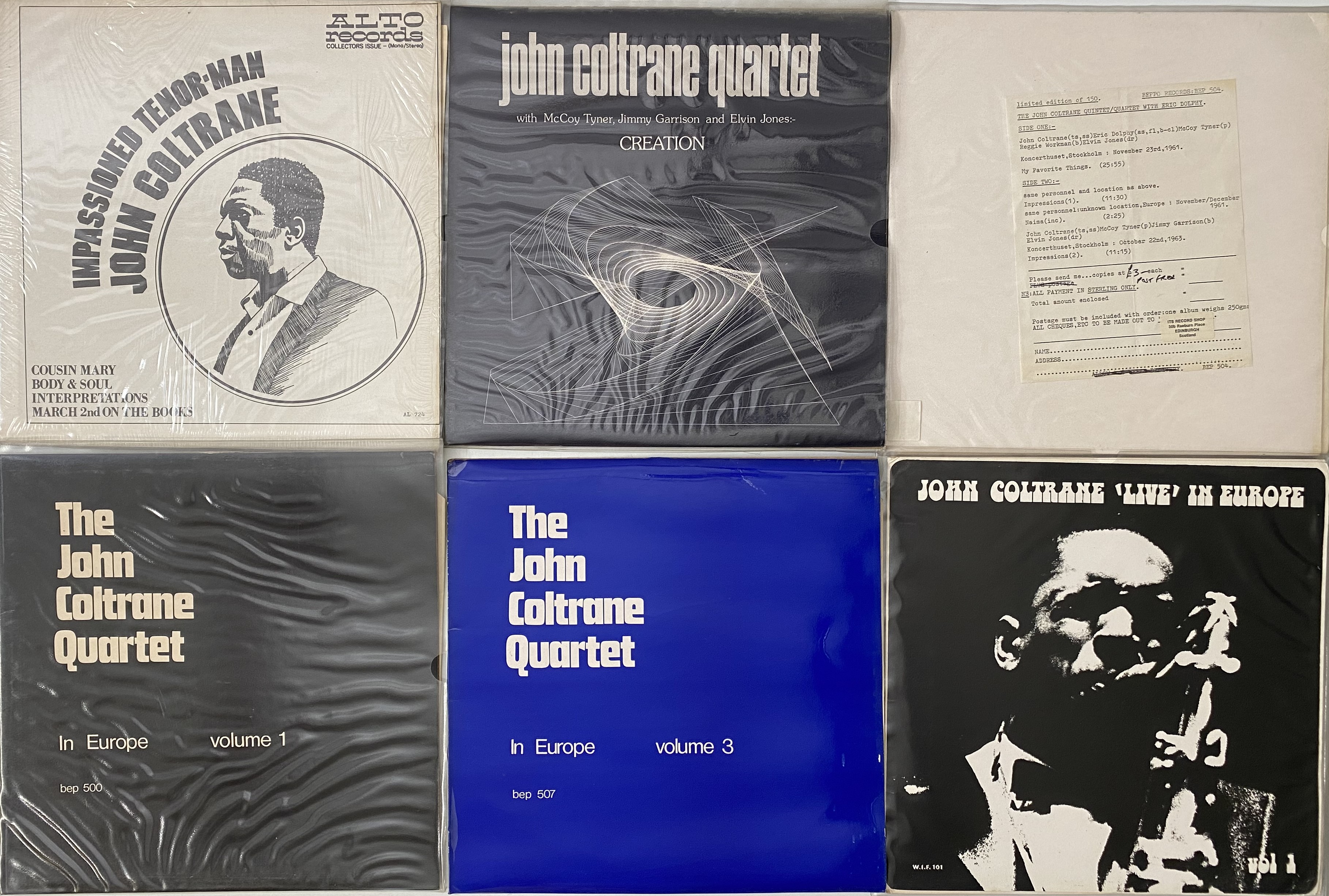 Lot 41 - JOHN COLTRANE - PRIVATE PRESSINGS - LIVE