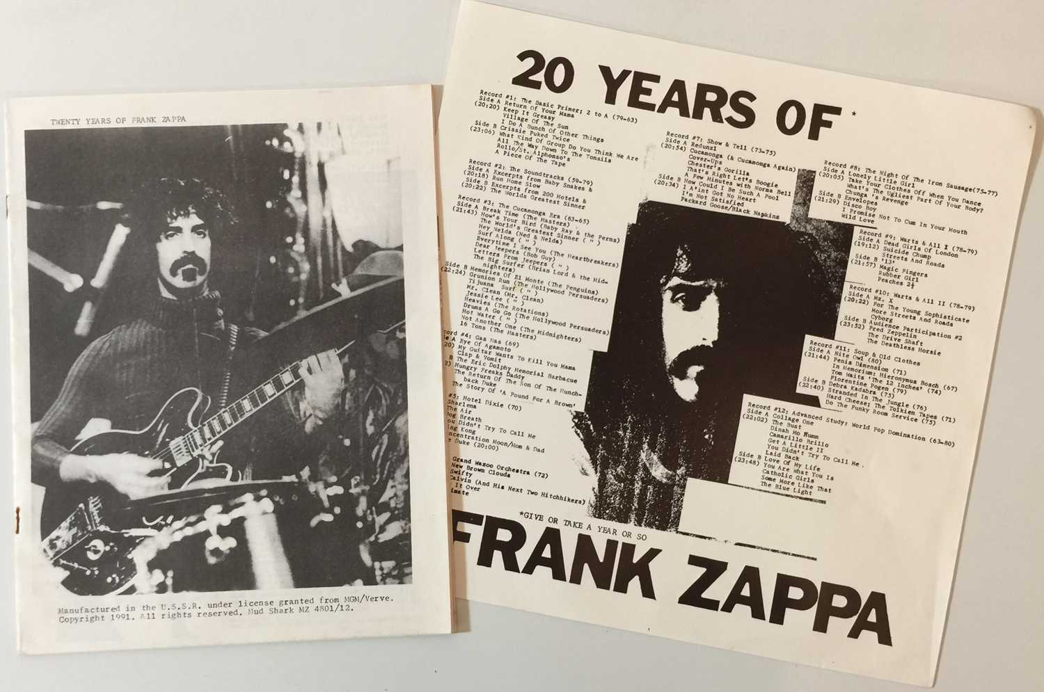 Lot 884 - Frank Zappa - 20 Years Of LP Box Set (R.O.S.
