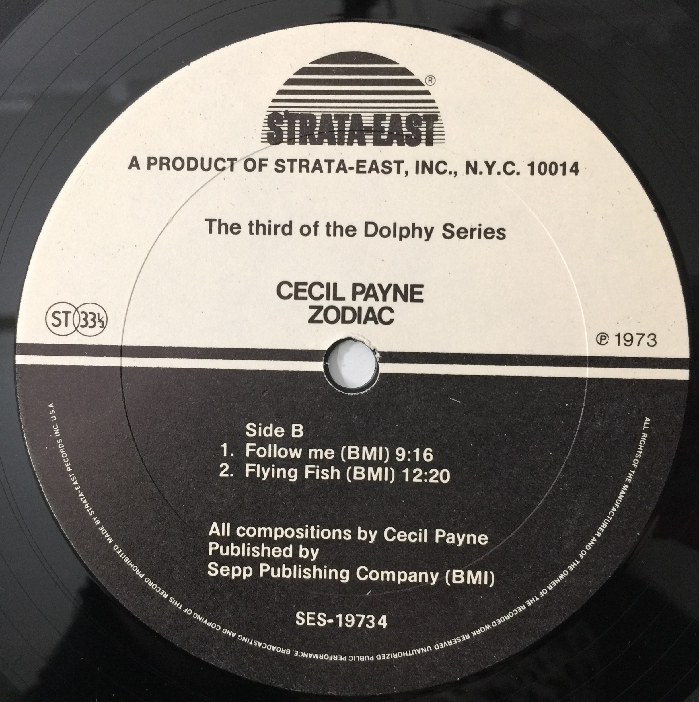 Lot 68 - CECIL PAYNE - ZODIAC LP (US OG - STRATA-EAST