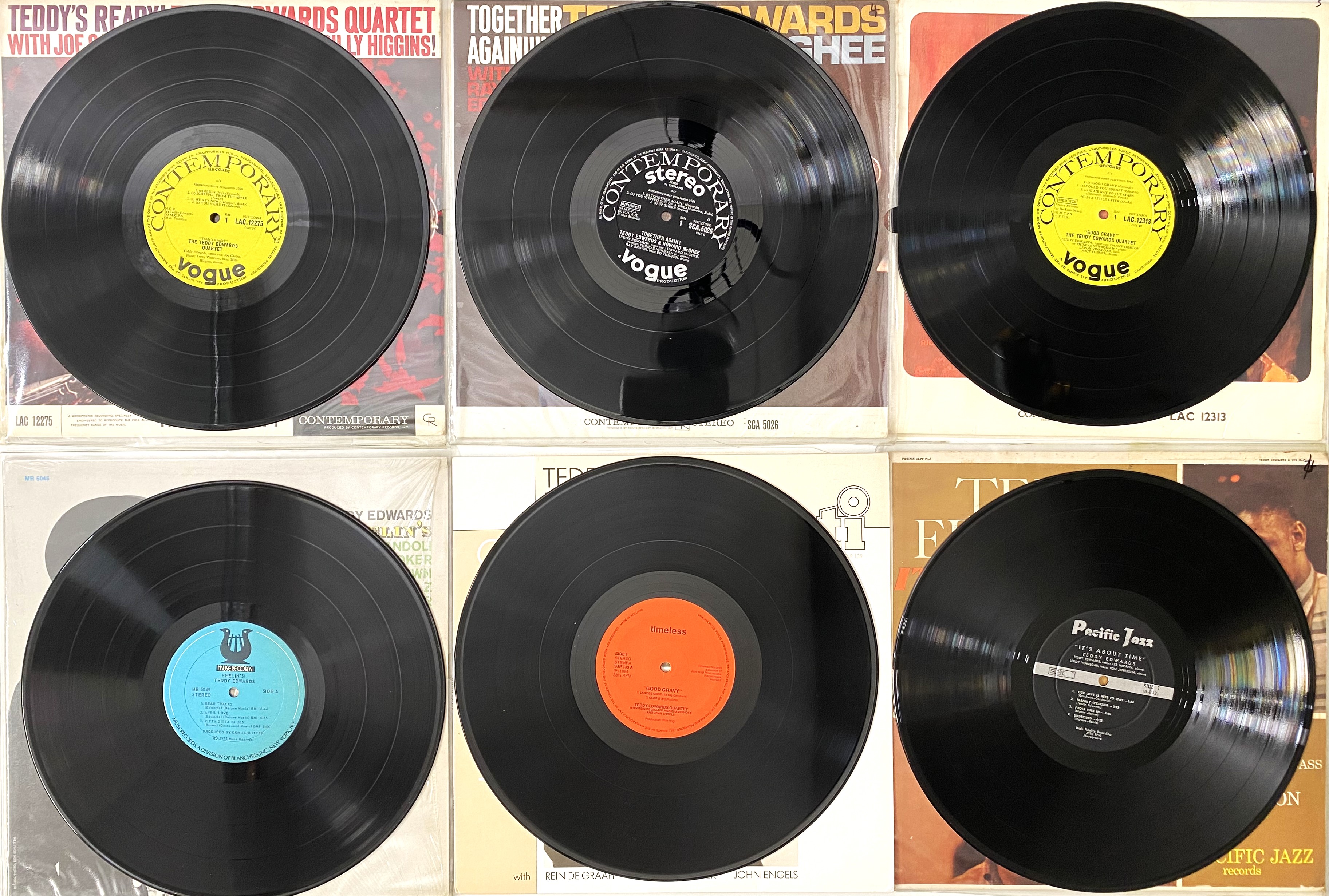 Lot 80 - TEDDY EDWARDS - LP PACK (INC RARITIES)