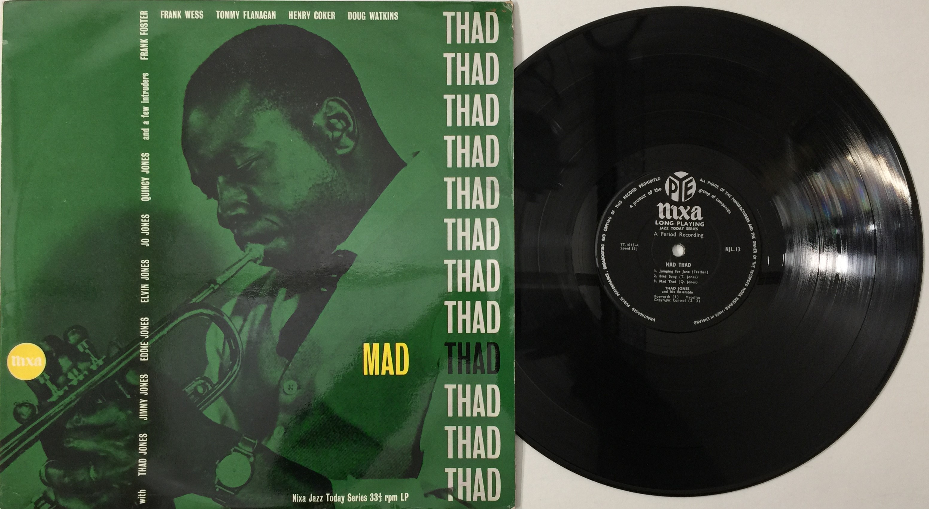 Lot 84 - THAD JONES AND HIS ENSEMBLE - MAD THAD LP (UK