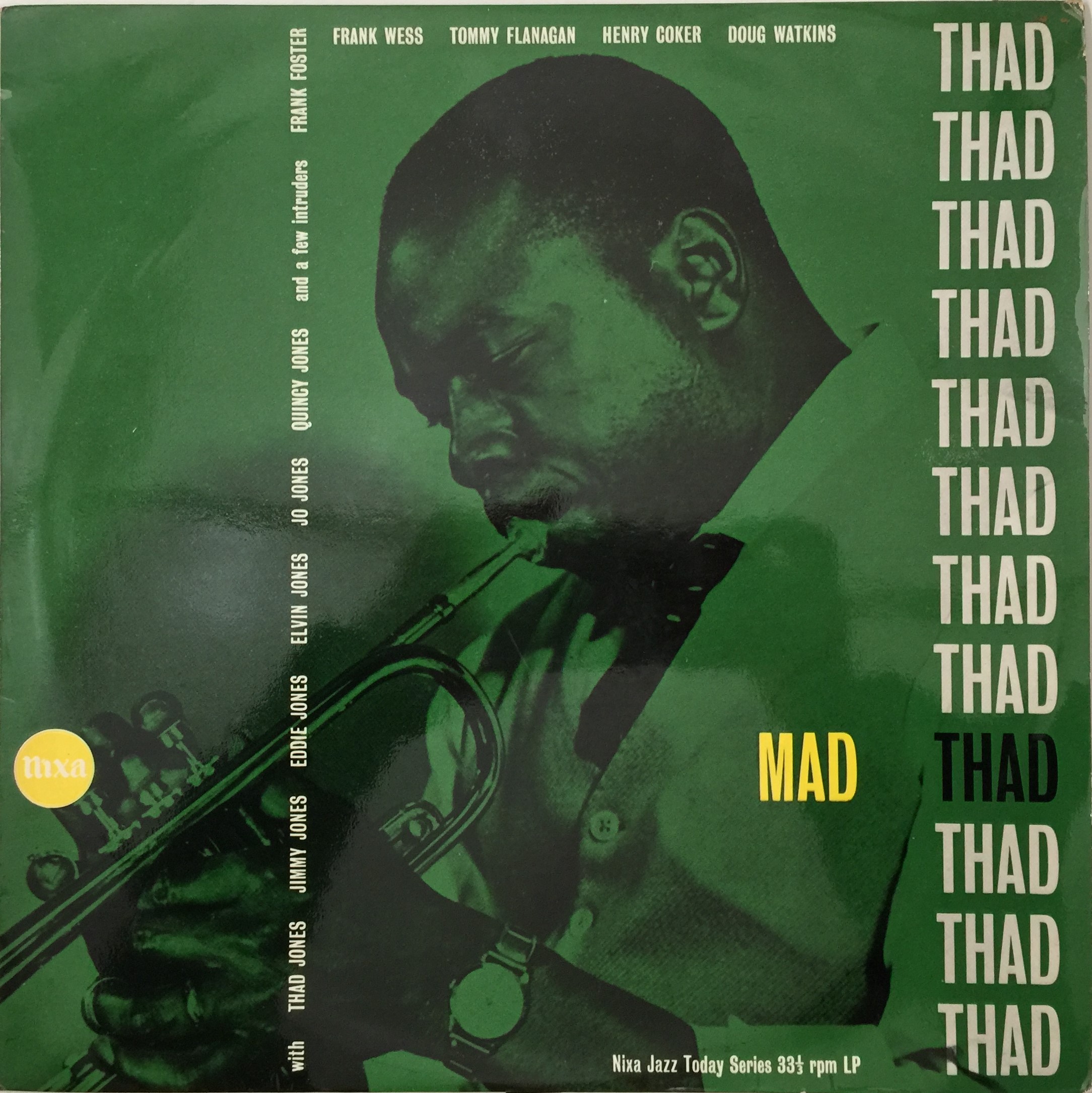 Lot 84 - THAD JONES AND HIS ENSEMBLE - MAD THAD LP (UK
