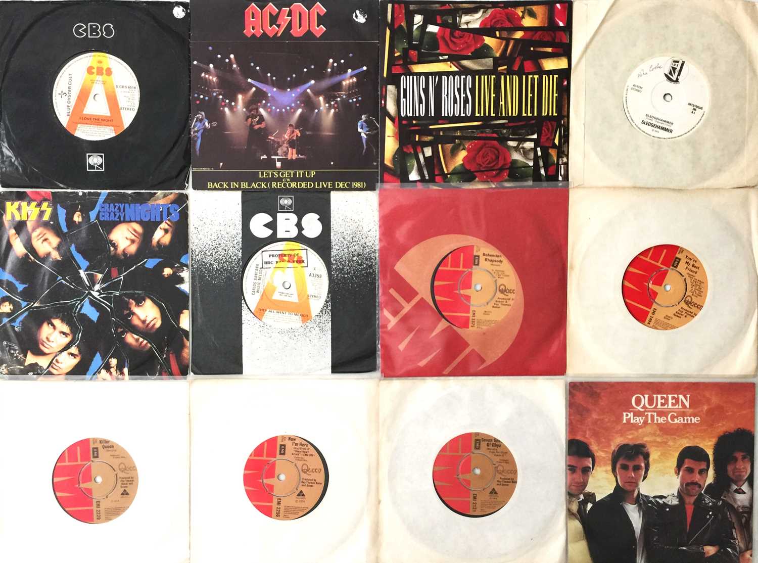 Lot 601 - CLASSIC/ HEAVY ROCK - 7" COLLECTION (INC