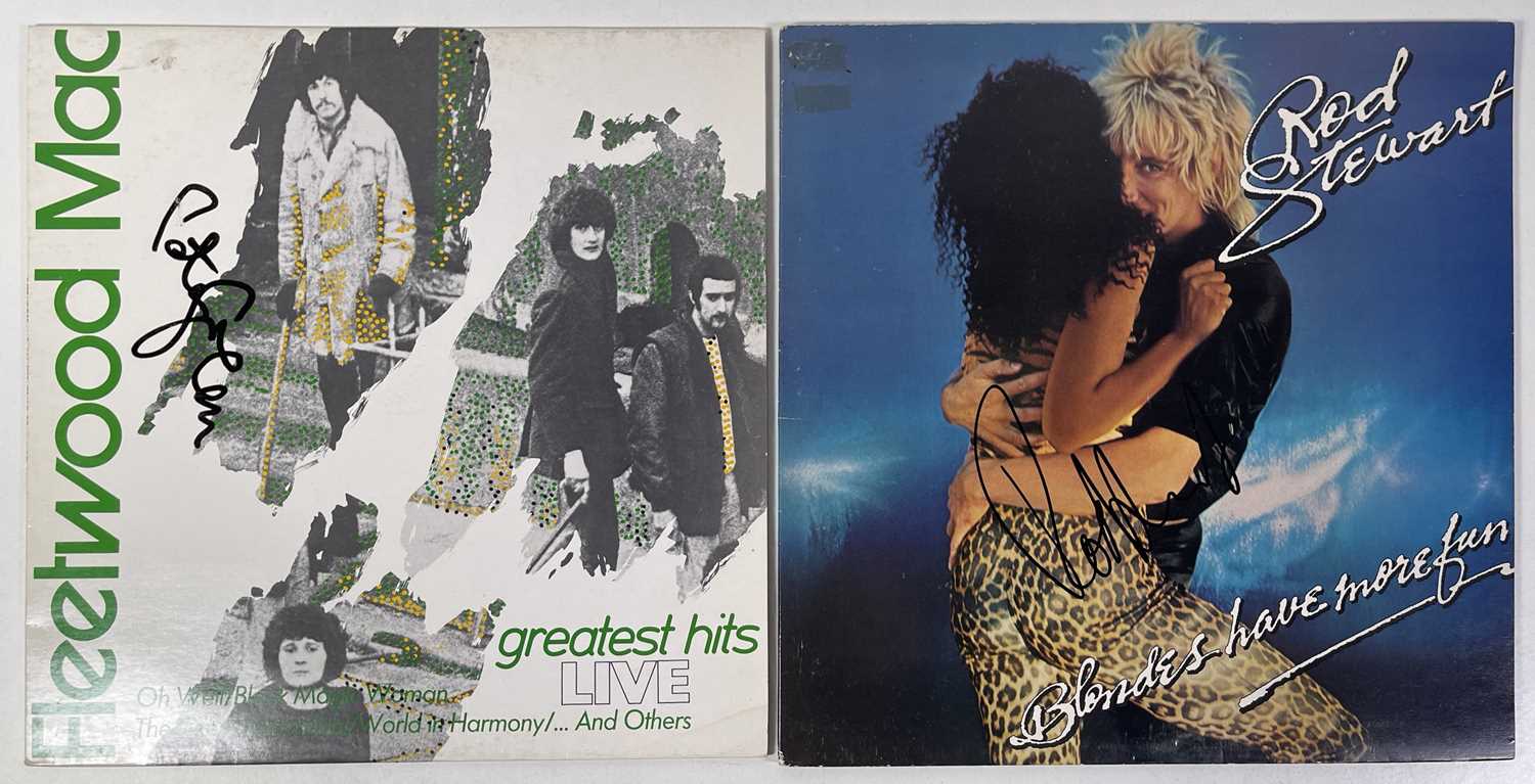 Lot 21600227 - ROD STEWART / PETER GREEN SIGNED LPS.