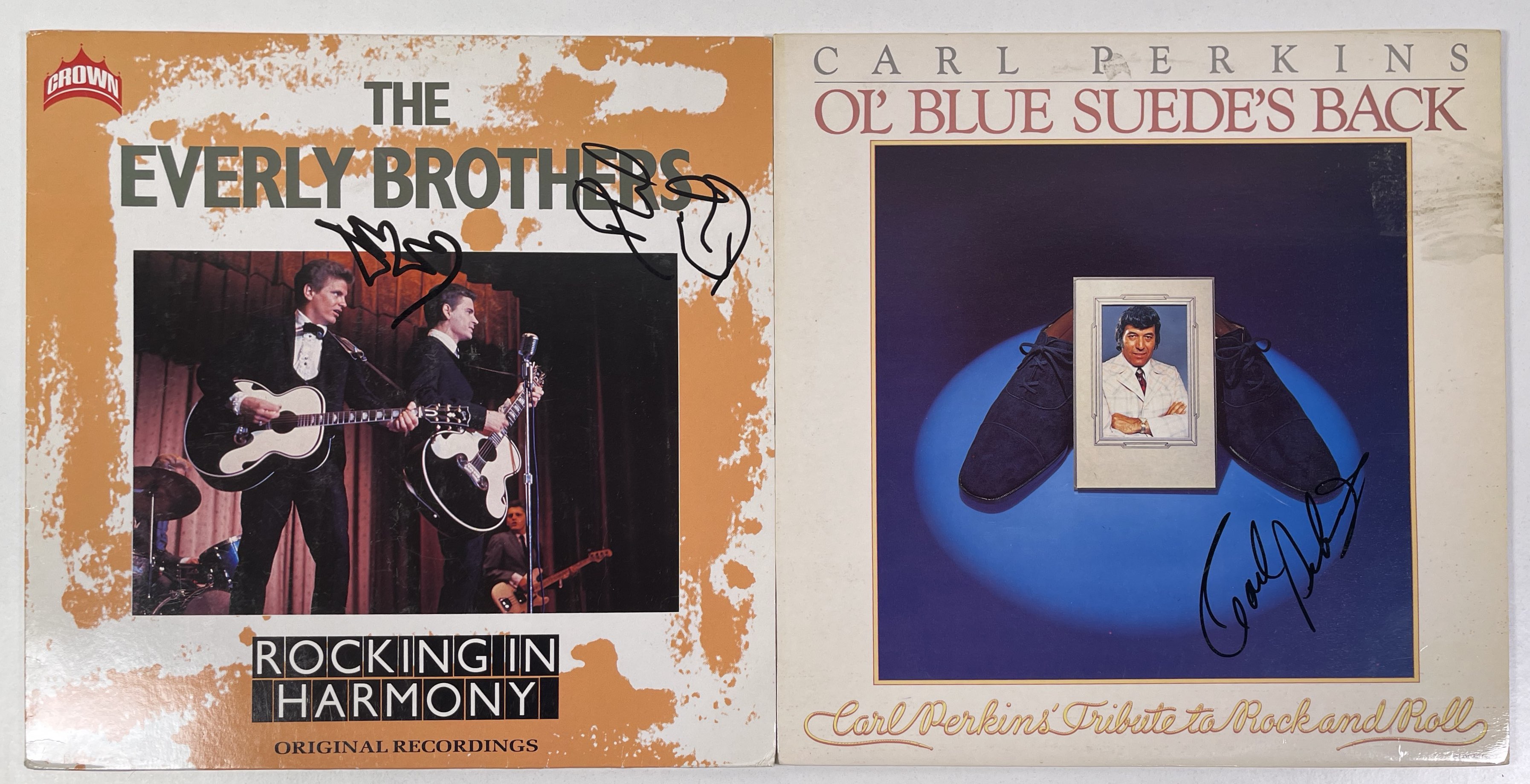 Lot 235 - THE EVERLY BROTHERS / CARL PERKINS SIGNED