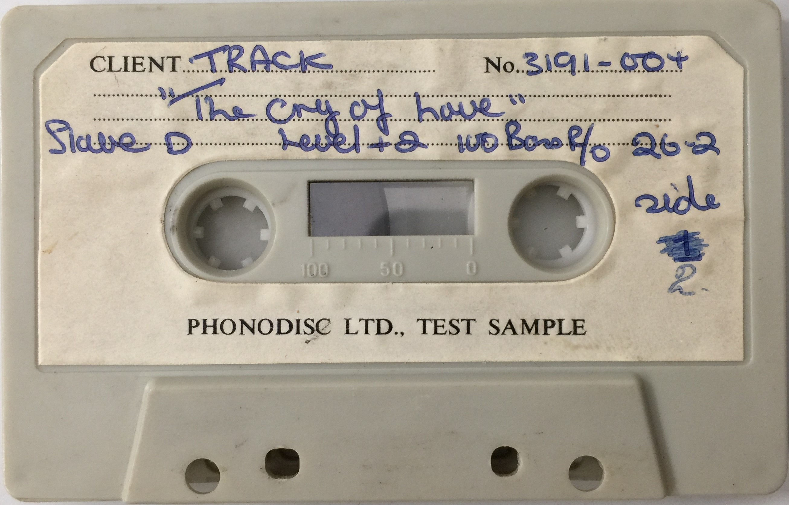 Lot 253 - JIMI HENDRIX - THE CRY OF LOVE CASSETTE