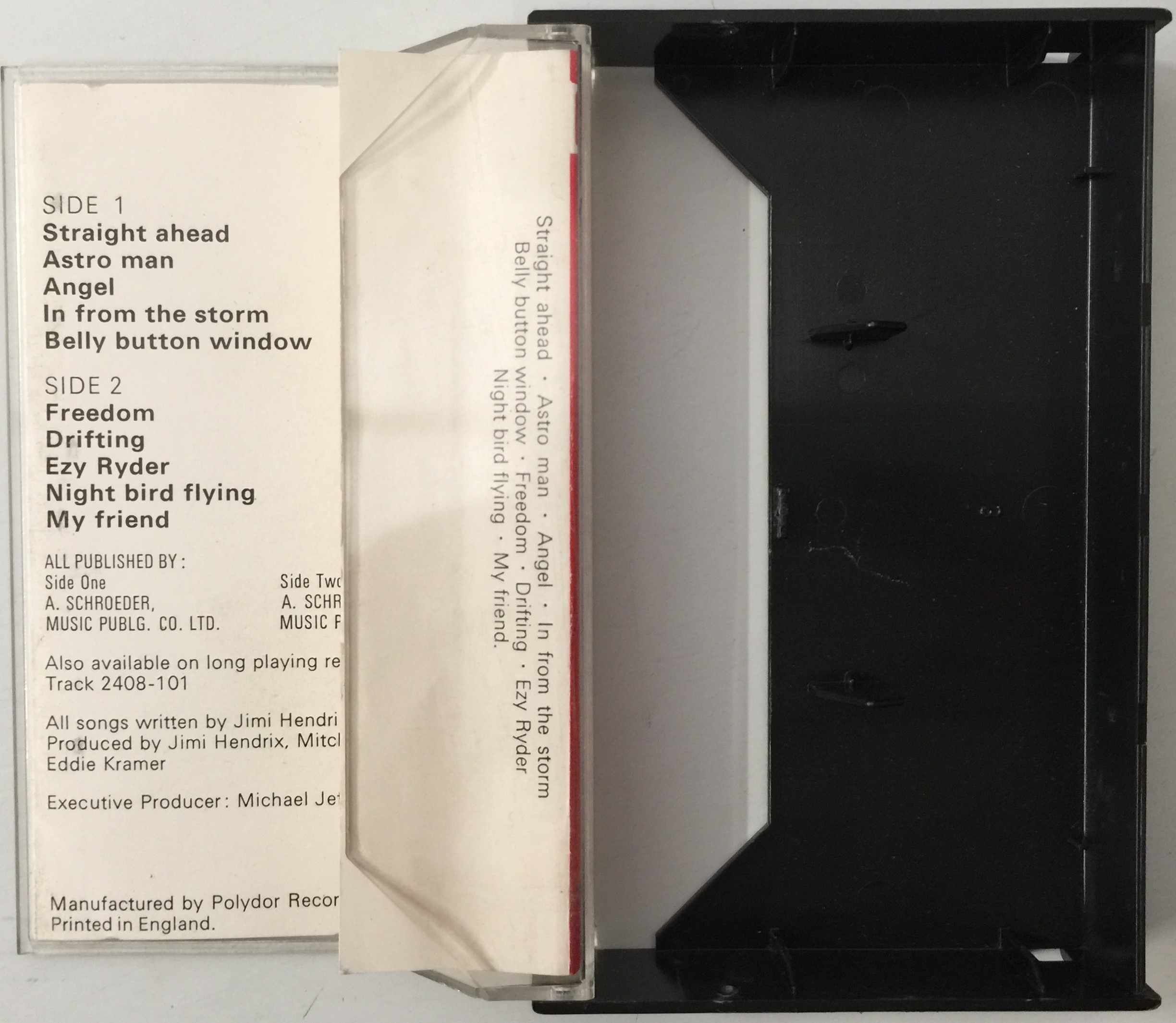 Lot 253 - JIMI HENDRIX - THE CRY OF LOVE CASSETTE