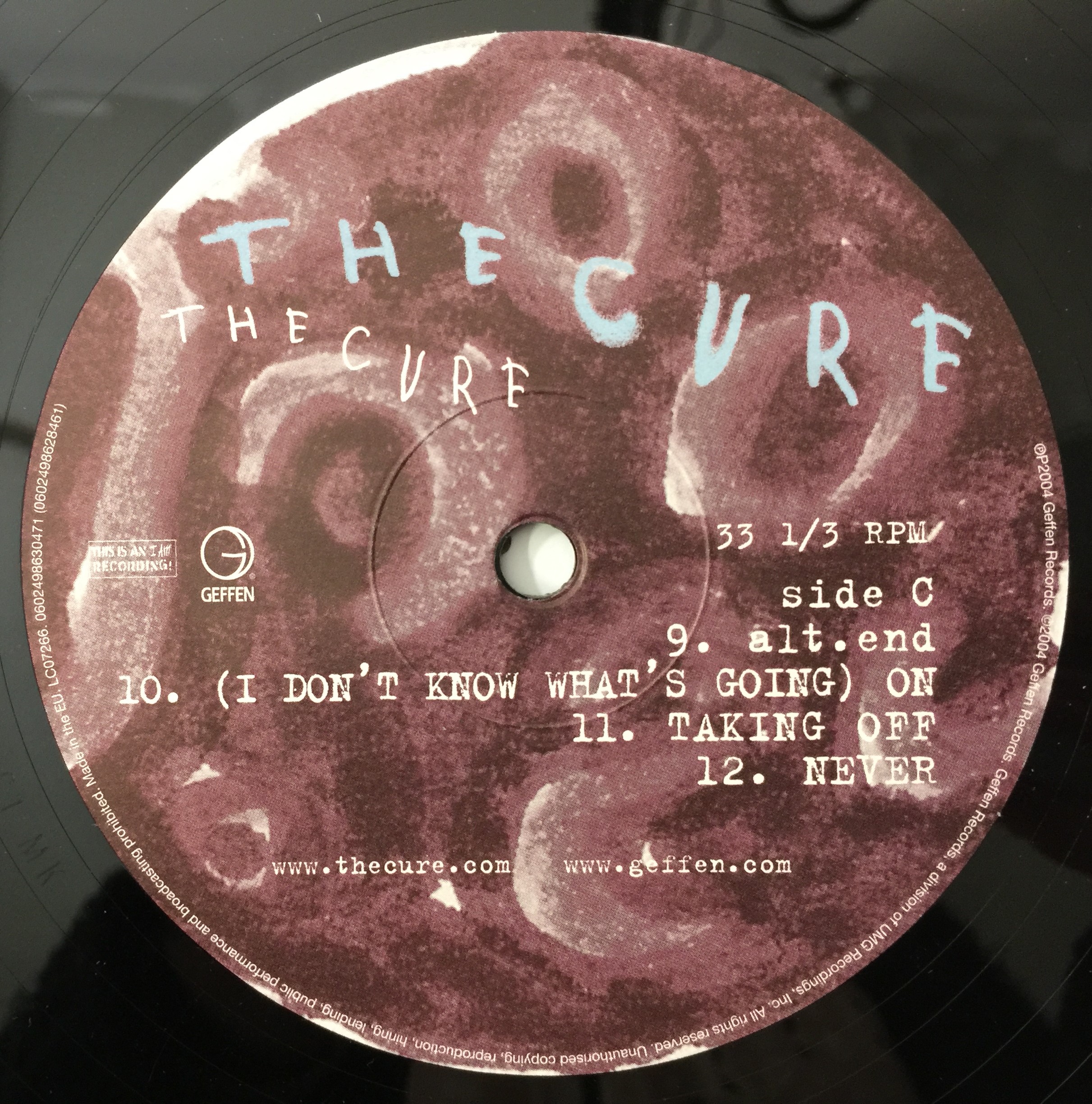 Lot 215 - THE CURE - THE CURE LP (0602498628461 - US