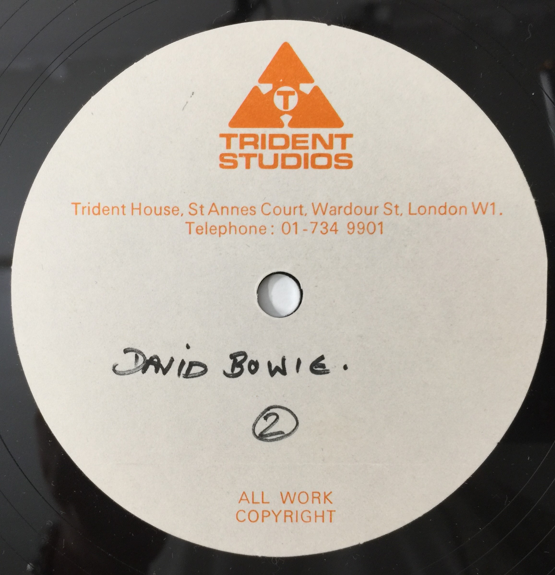 Lot 7 - DAVID BOWIE - PINUPS - UK TRIDENT STUDIOS
