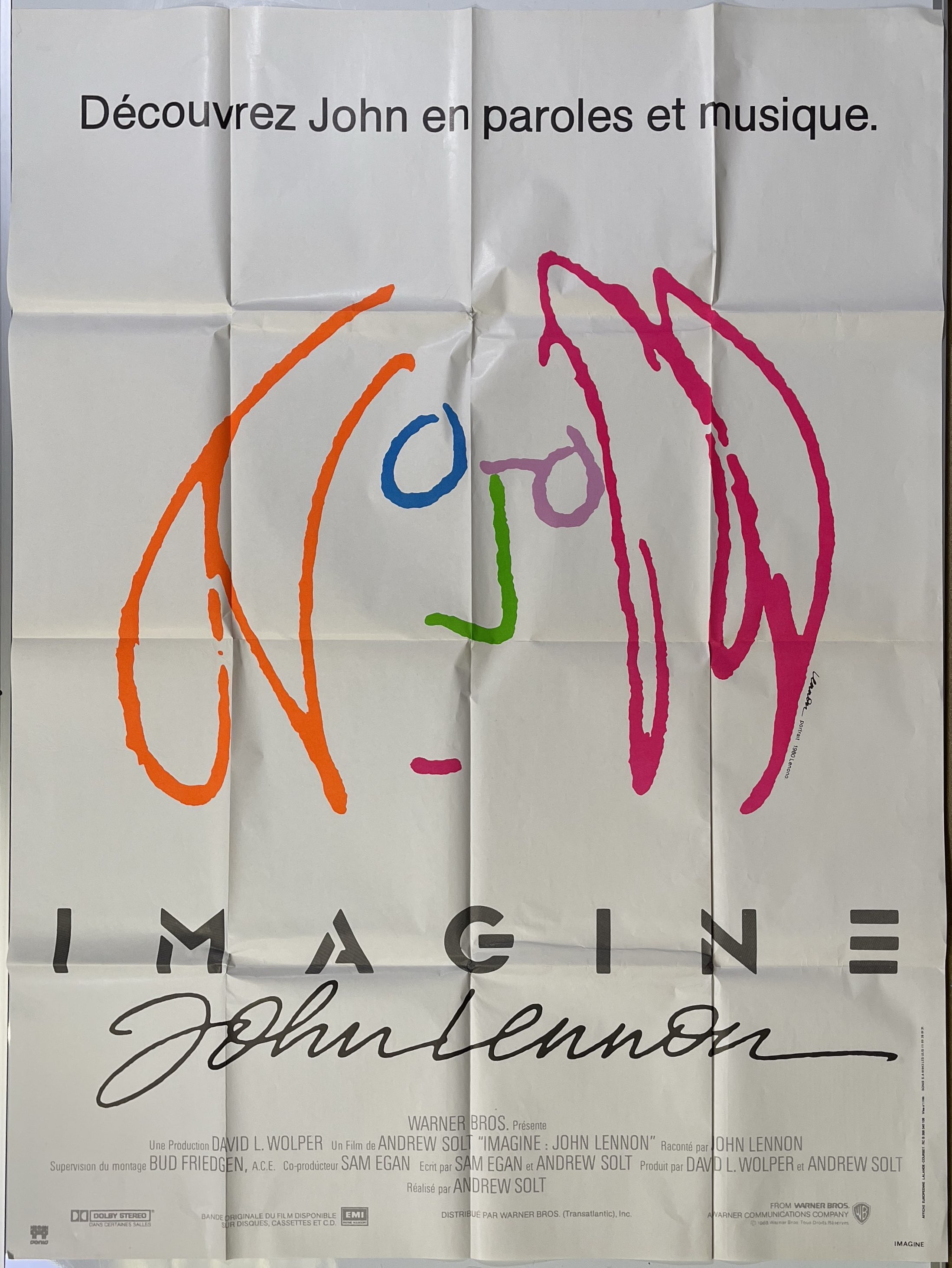 Lot 266 - JOHN LENNON FRENCH POSTERS.