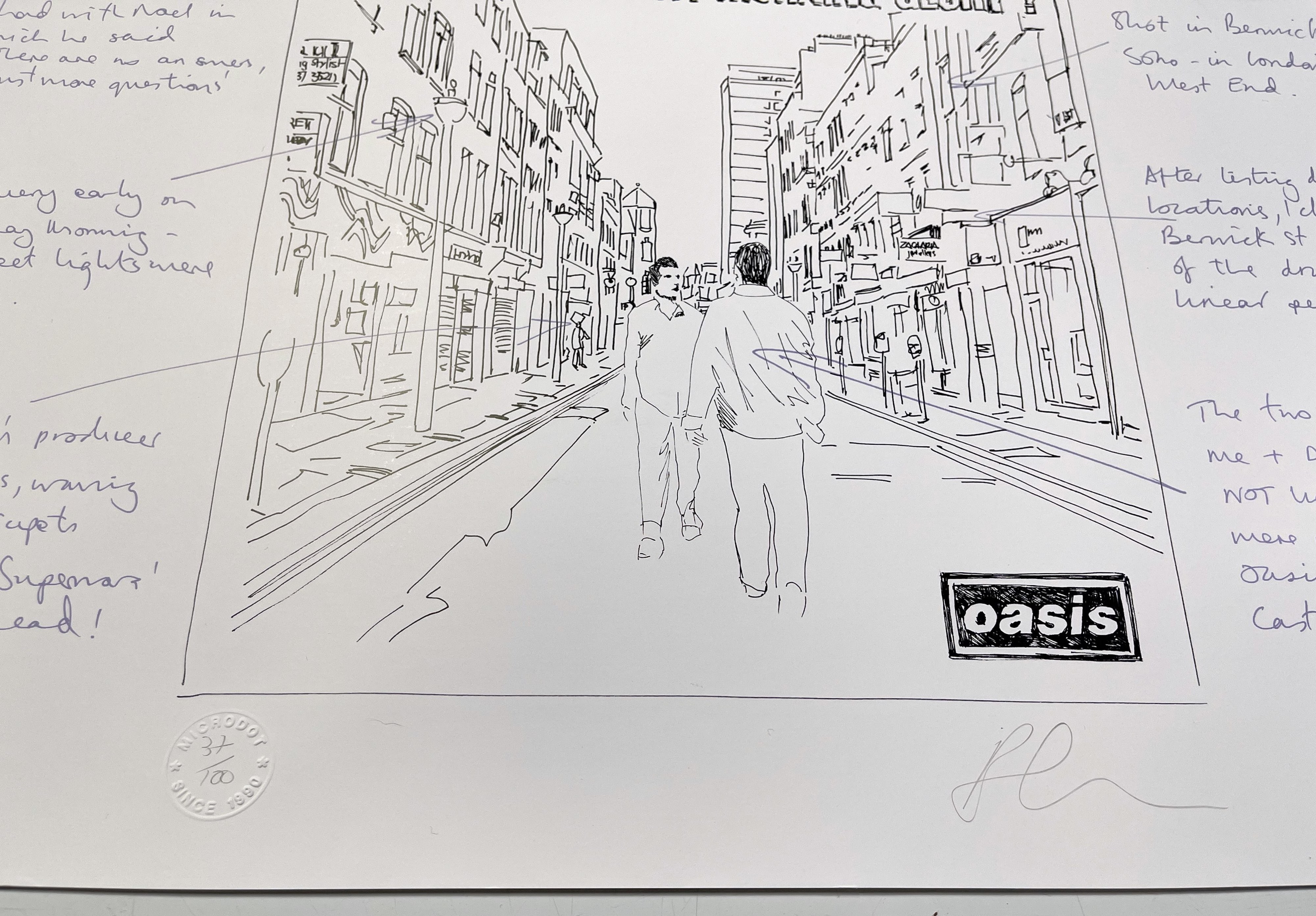 Lot 438 - OASIS - BAND SIGNED LIMITED EDITION MICRODOT