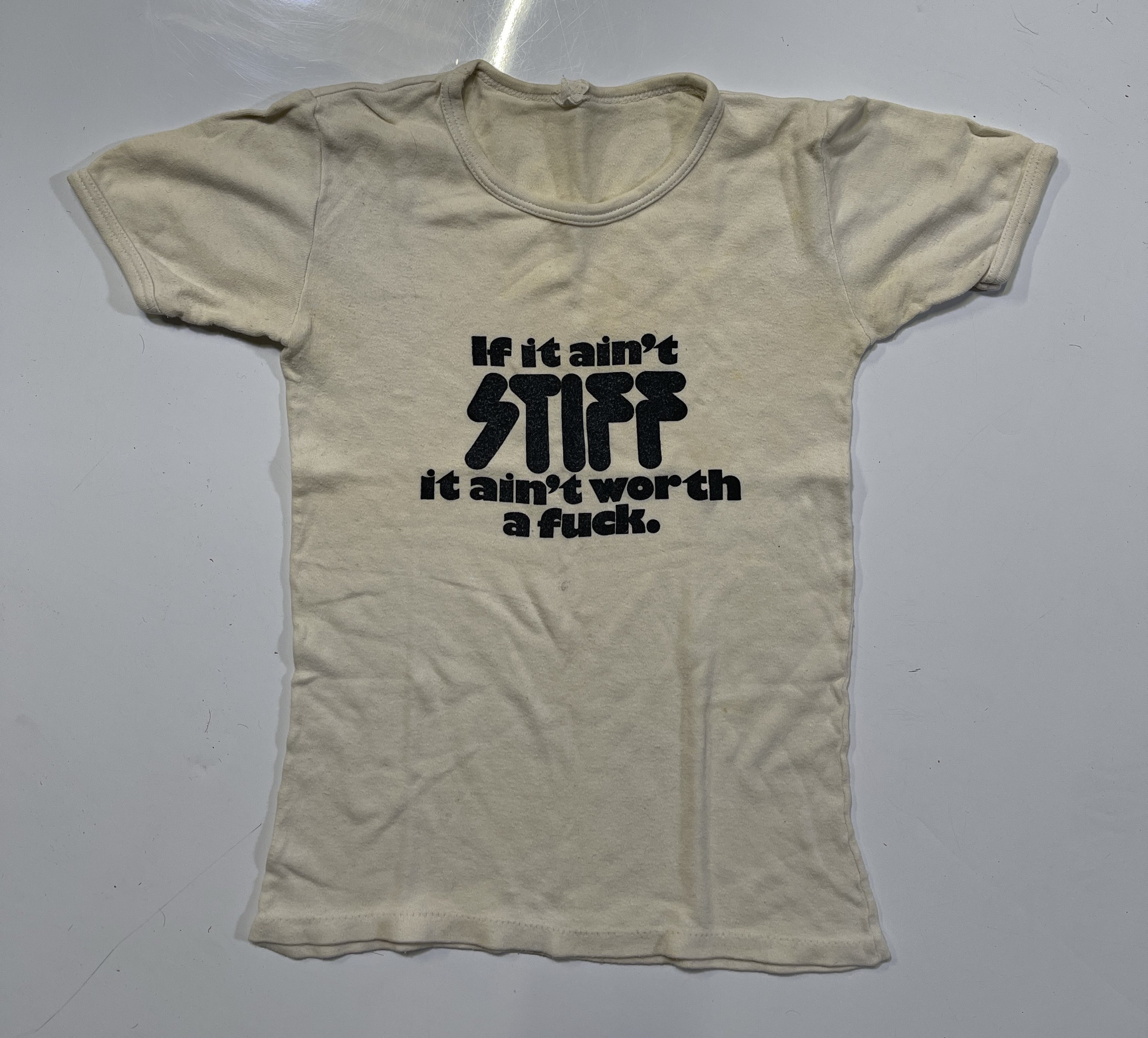 Lot 9 - STIFF RECORDS - ORIGINAL T-SHIRTS.