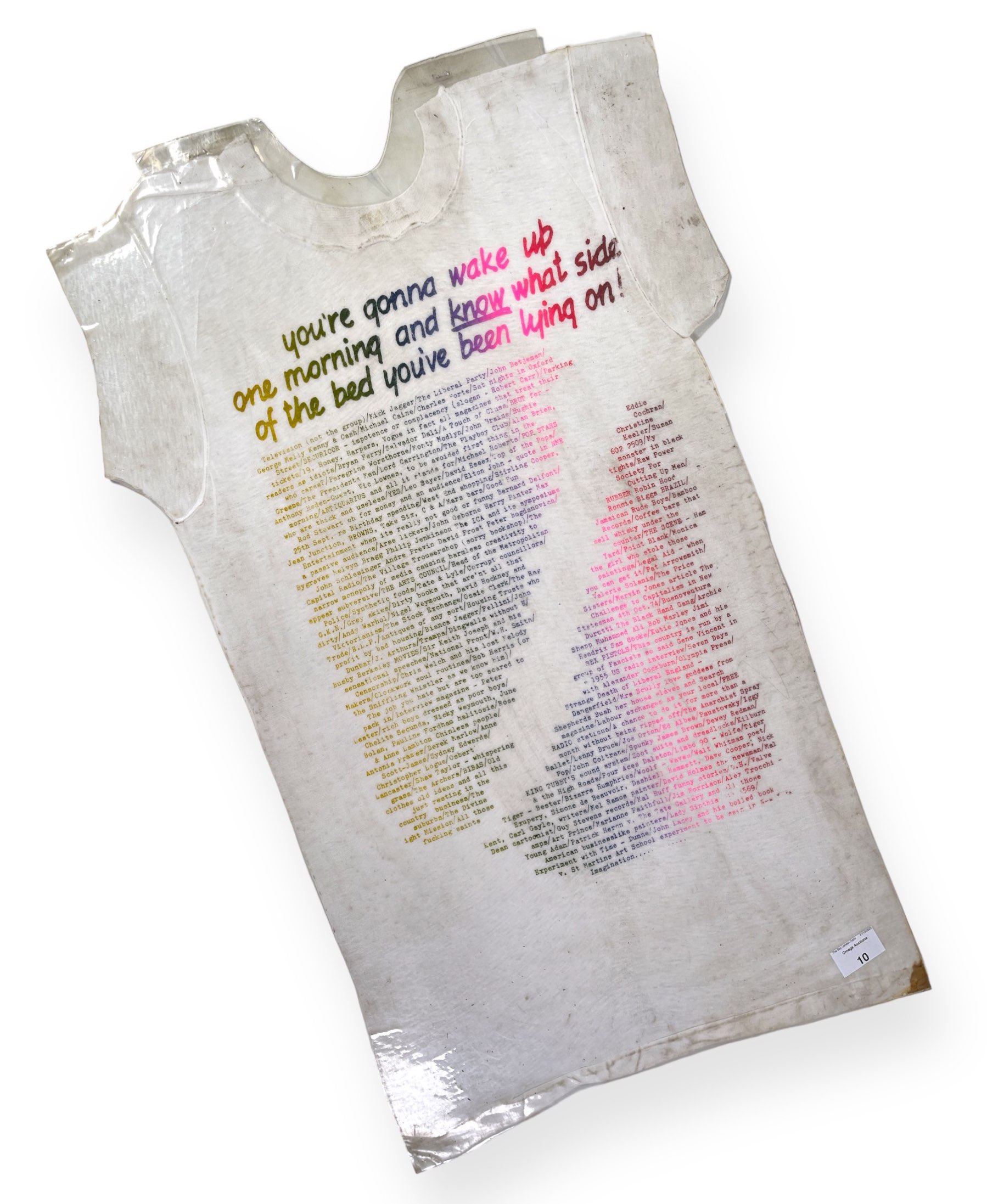Lot 10 - BOY LONDON ARCHIVE - SEDITIONARIES T-SHIRT