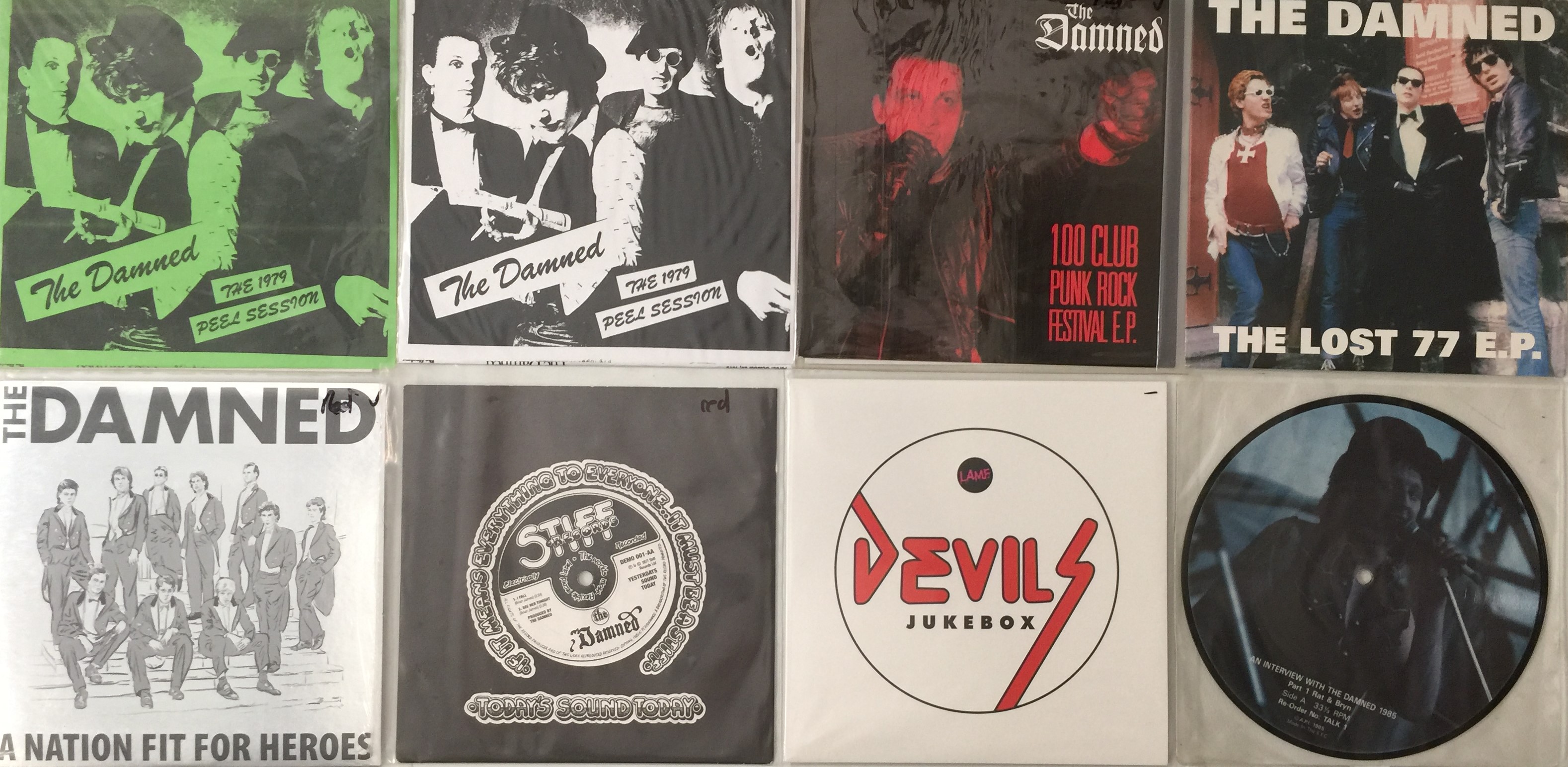 Lot 245 - THE DAMNED - 7" COLLECTION (LIMITED EDITION/