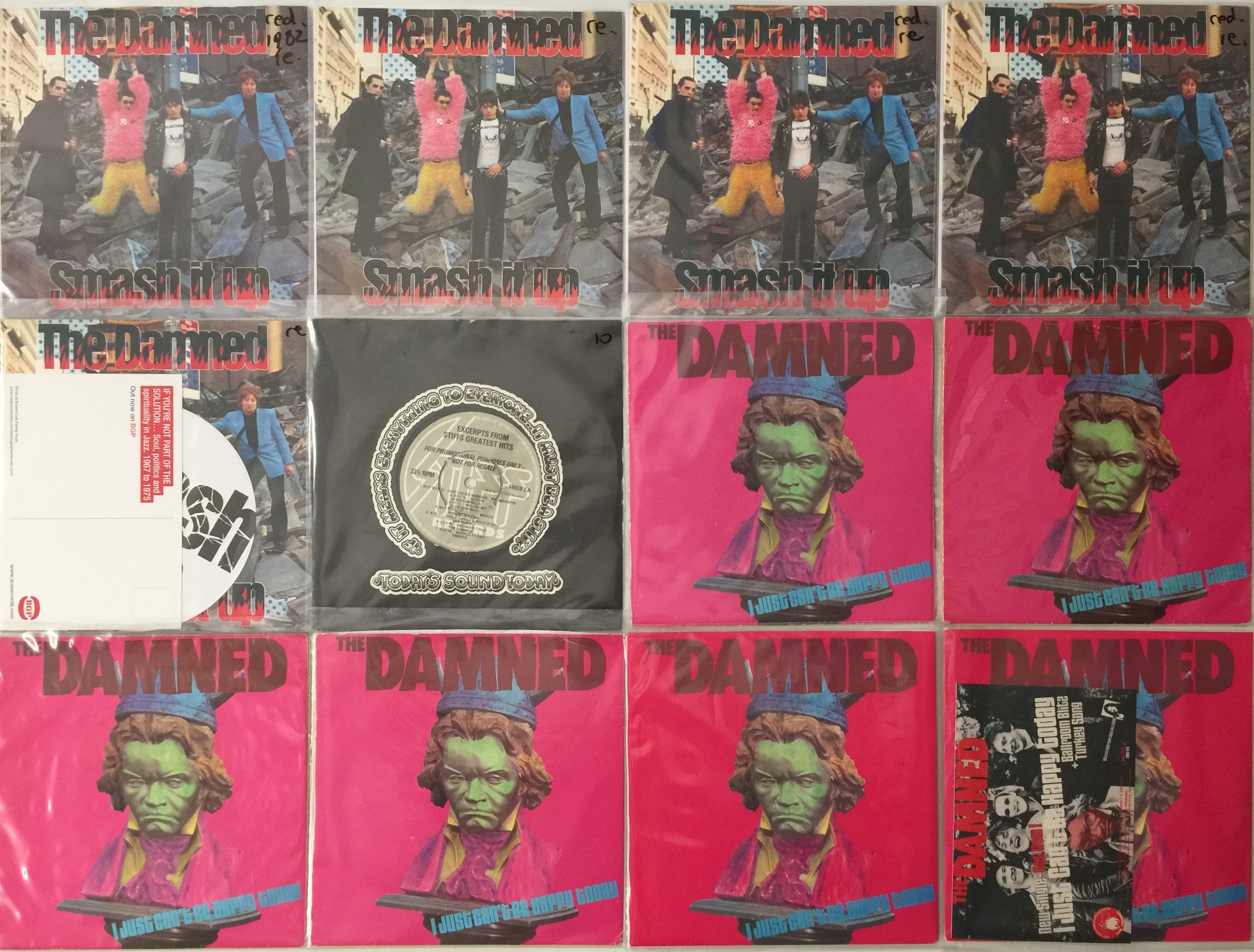 Lot 249 - THE DAMNED - 7" SINGLES COLLECTION (INC